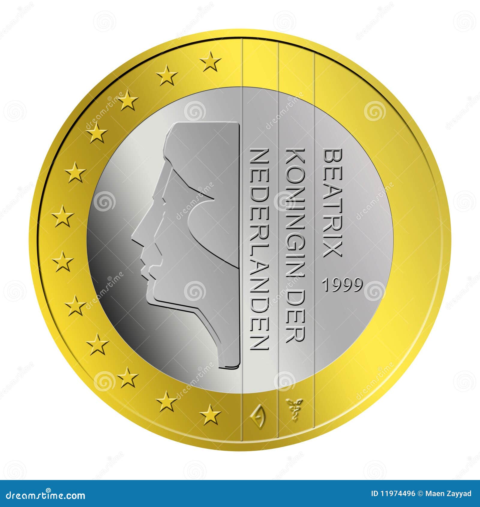 Dutch Euro Sign With Map Vector Illustration | CartoonDealer.com #2345074