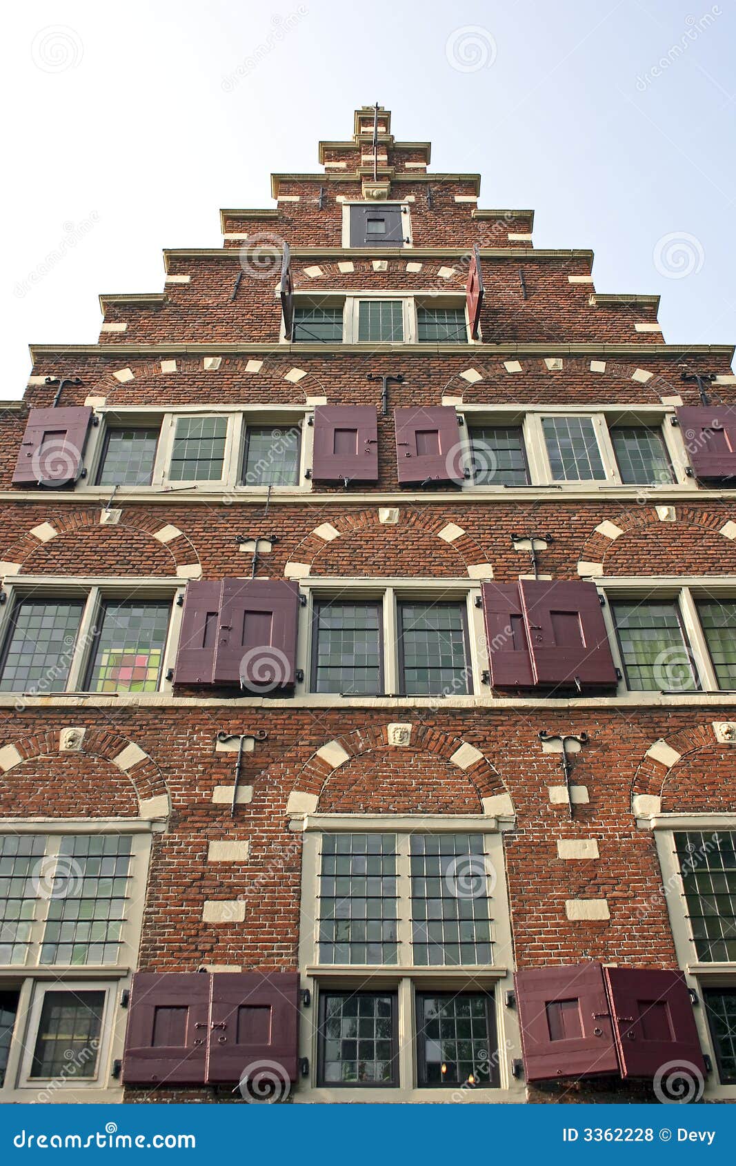 Dutch facade stock photo. Image of medieval, merchantshouse - 3362228