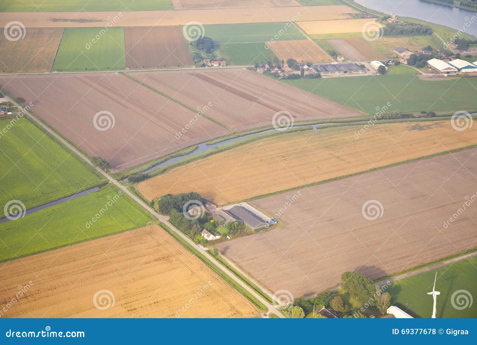 Dutch farm landscape stock photo. Image of rural, summer - 69377678