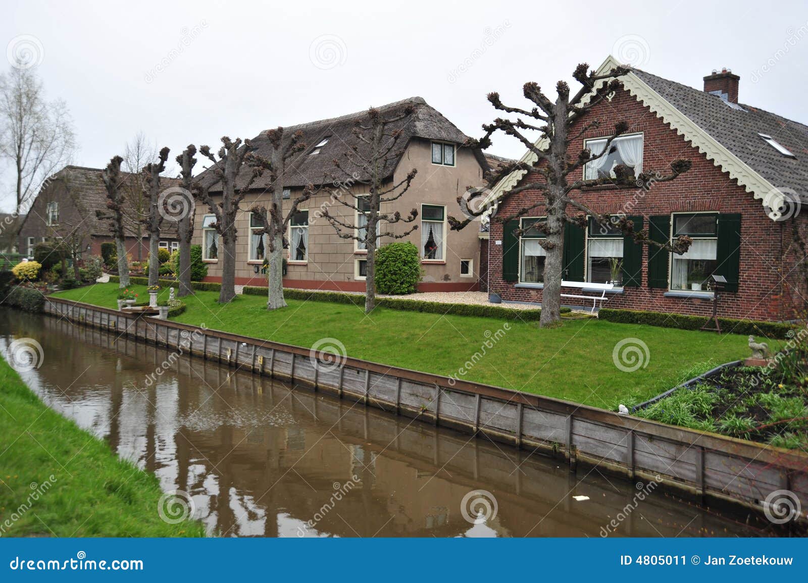 Dutch farms stock image. Image of tiles, river, heritage - 4805011