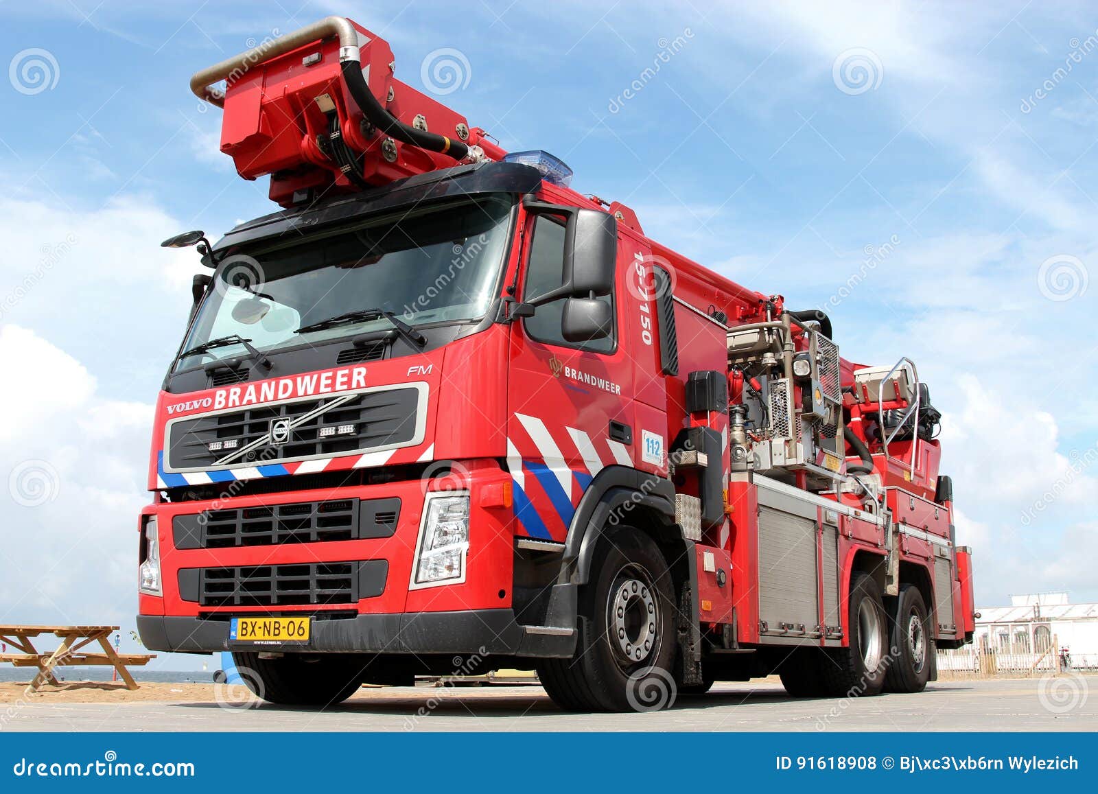 Dutch fire engine editorial stock photo. Image of fire - 91618908