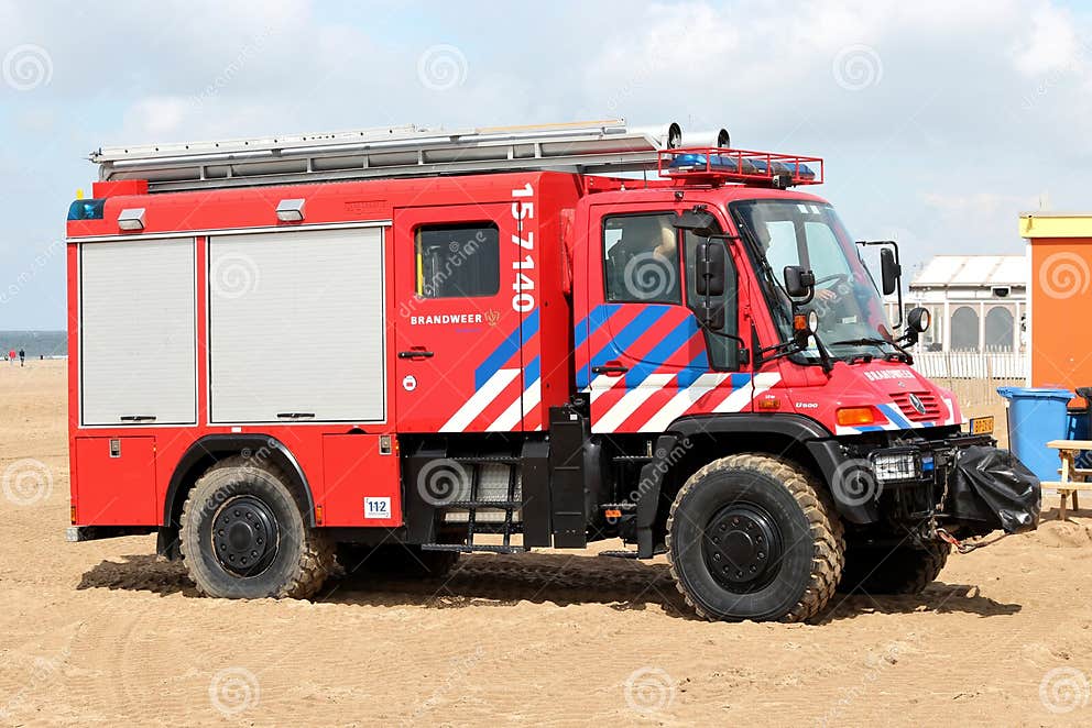 Dutch fire engine editorial stock photo. Image of firefighter - 91618543