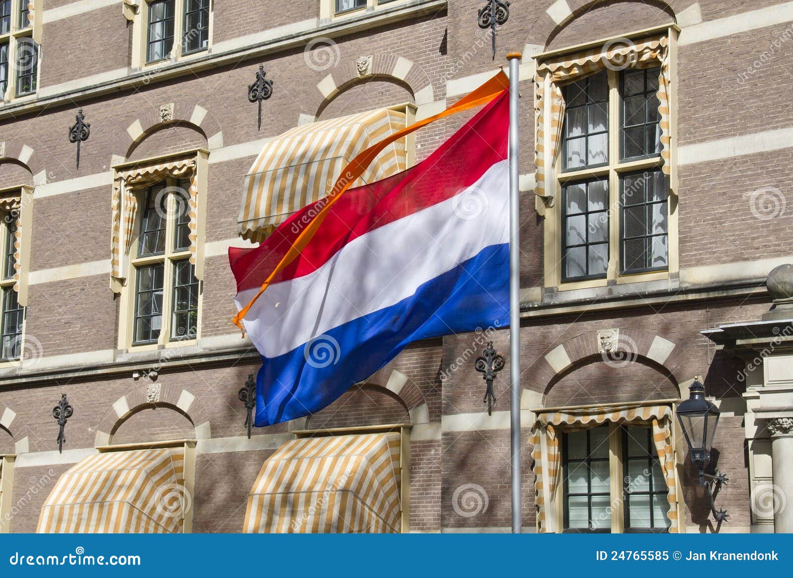 Dutch Flag stock image. Image of orange, national, holland - 24765585