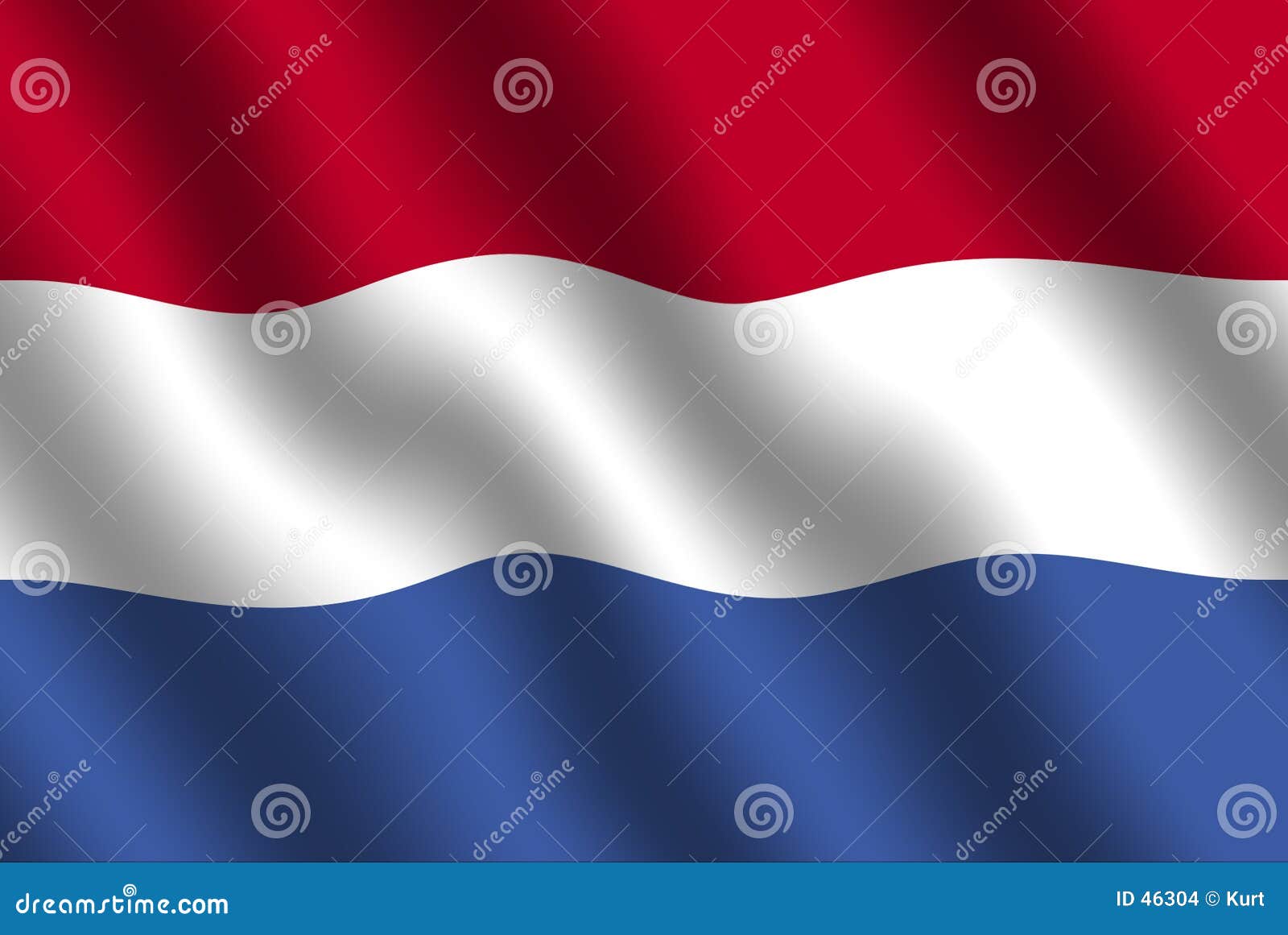 Dutch Flag stock illustration. Illustration of national - 46304
