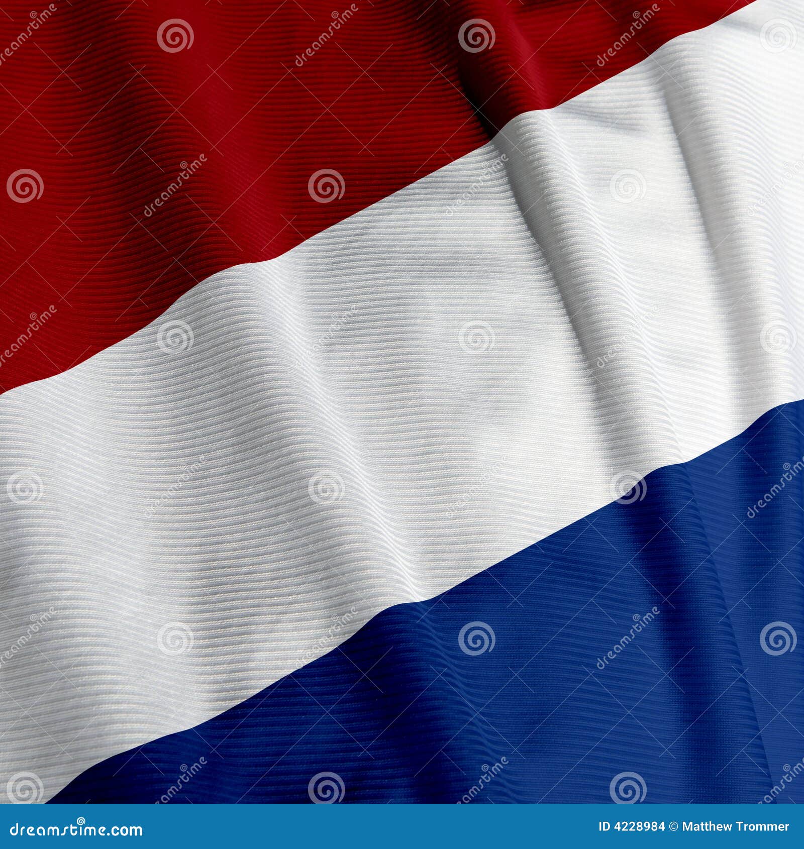 Dutch Flag Closeup stock photo. Image of european, world - 4228984
