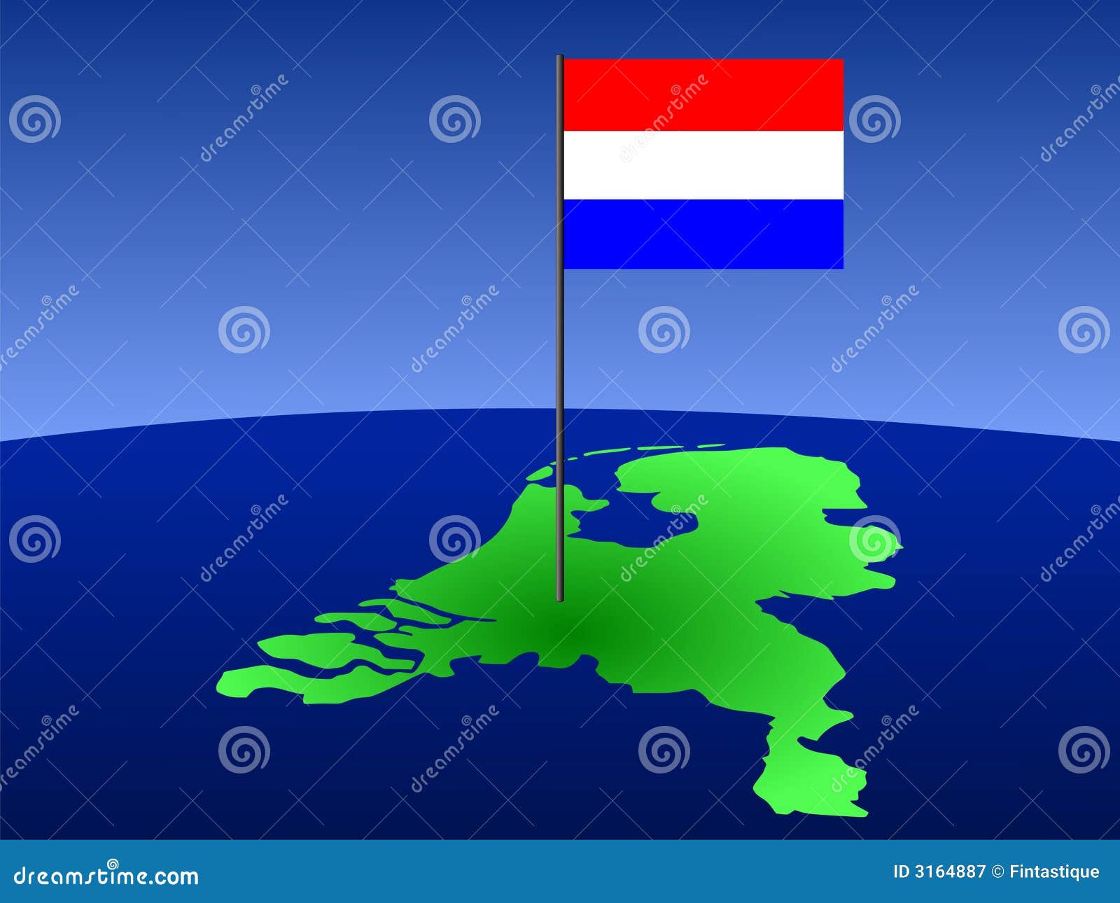 Dutch Flag Vector Illustration | CartoonDealer.com #3006956