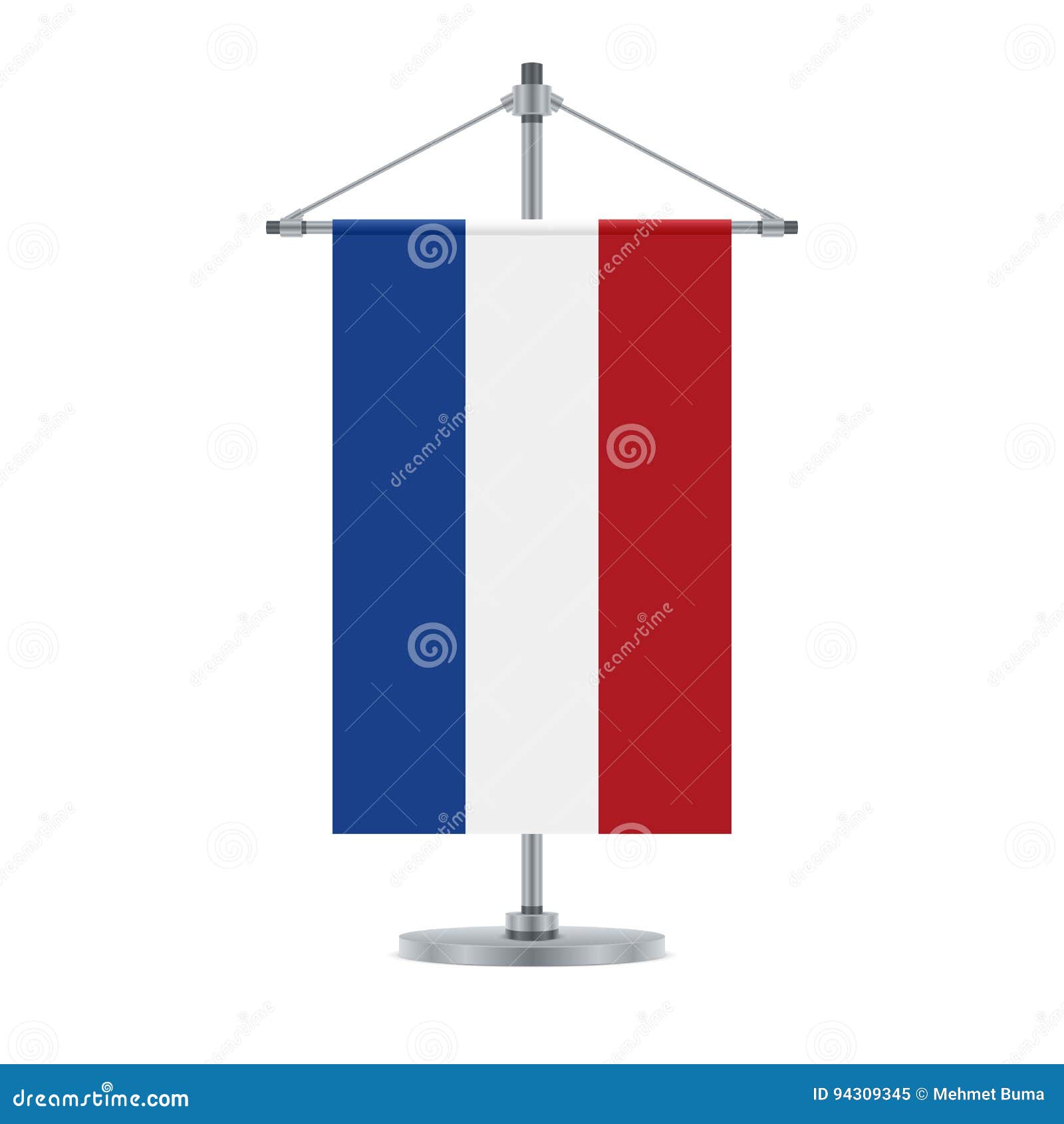 Dutch Flag Metallic Cross Pole Vector Illustration Stock Illustrations ...