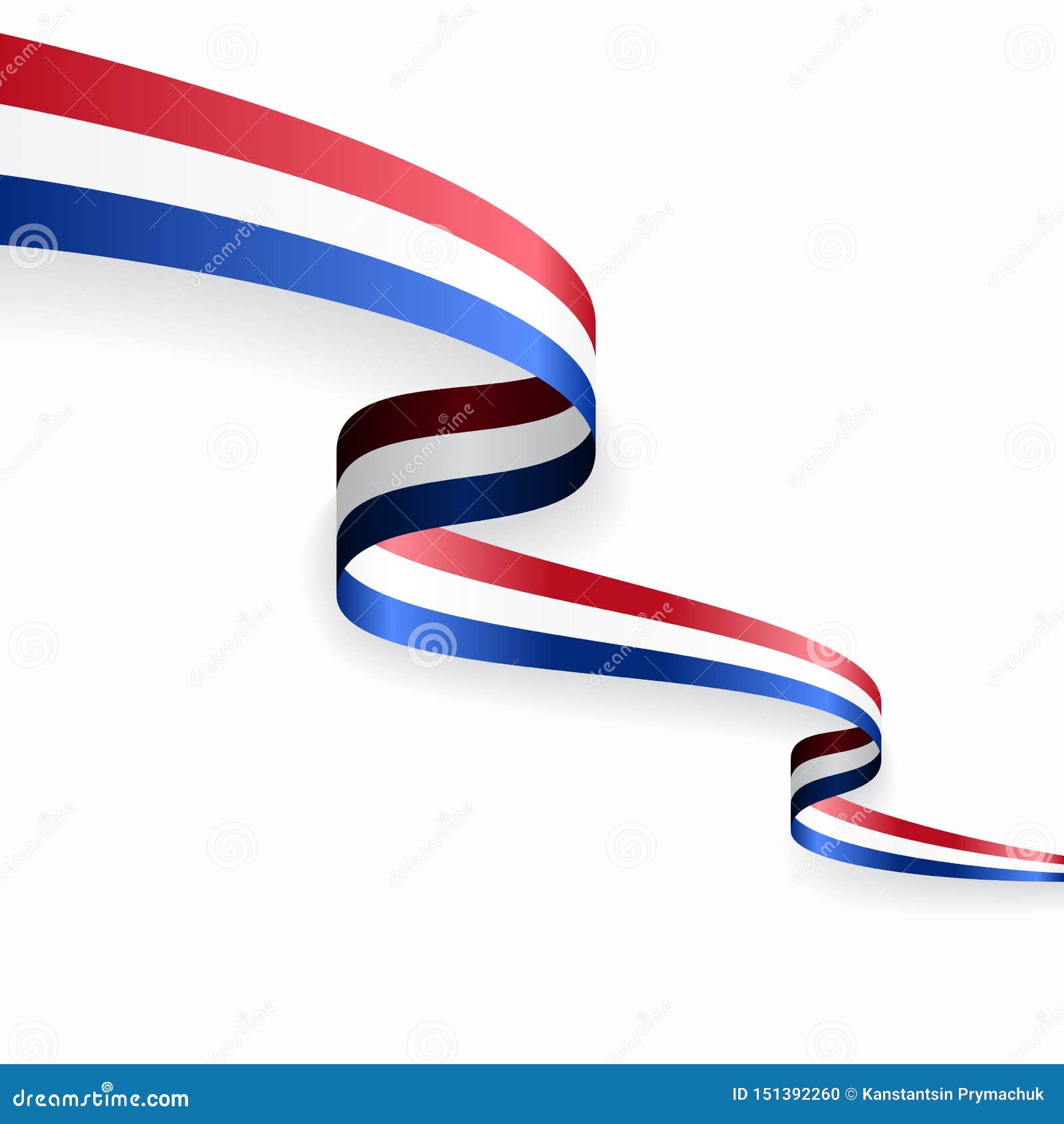 Dutch Flag Wavy Abstract Background. Vector Illustration. Stock Vector ...