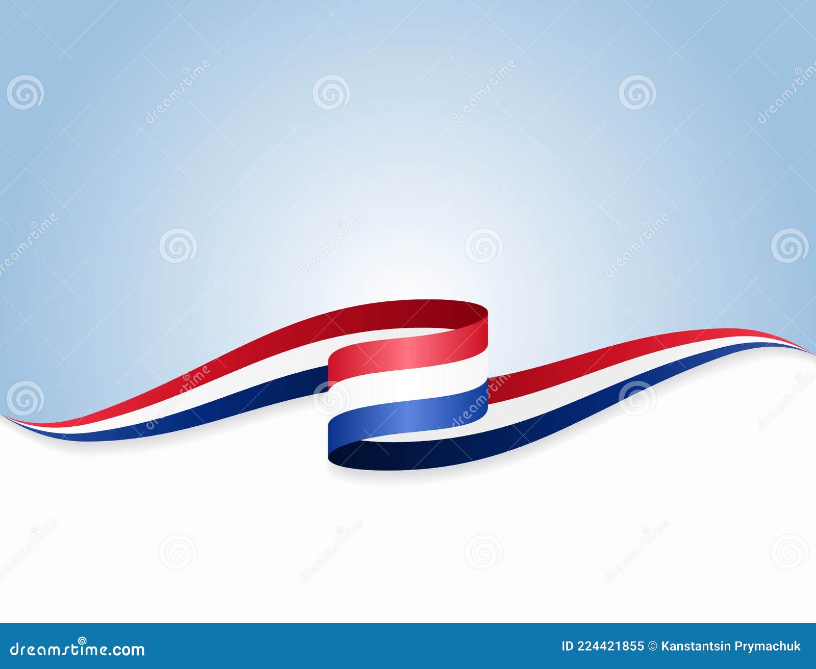 Dutch Flag Wavy Abstract Background. Vector Illustration. Stock Vector ...