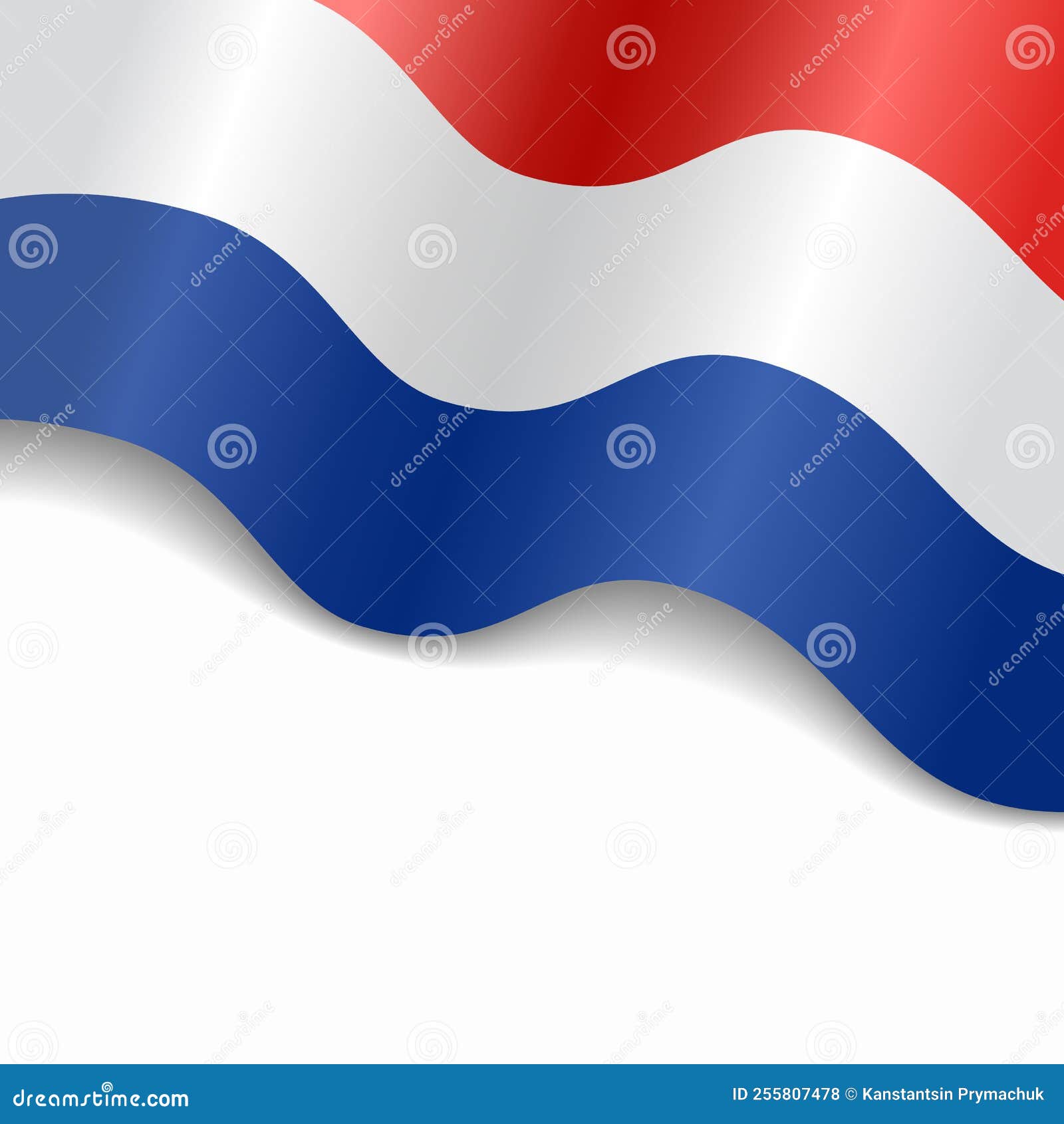 Dutch Flag Wavy Abstract Background. Vector Illustration. Stock Vector ...