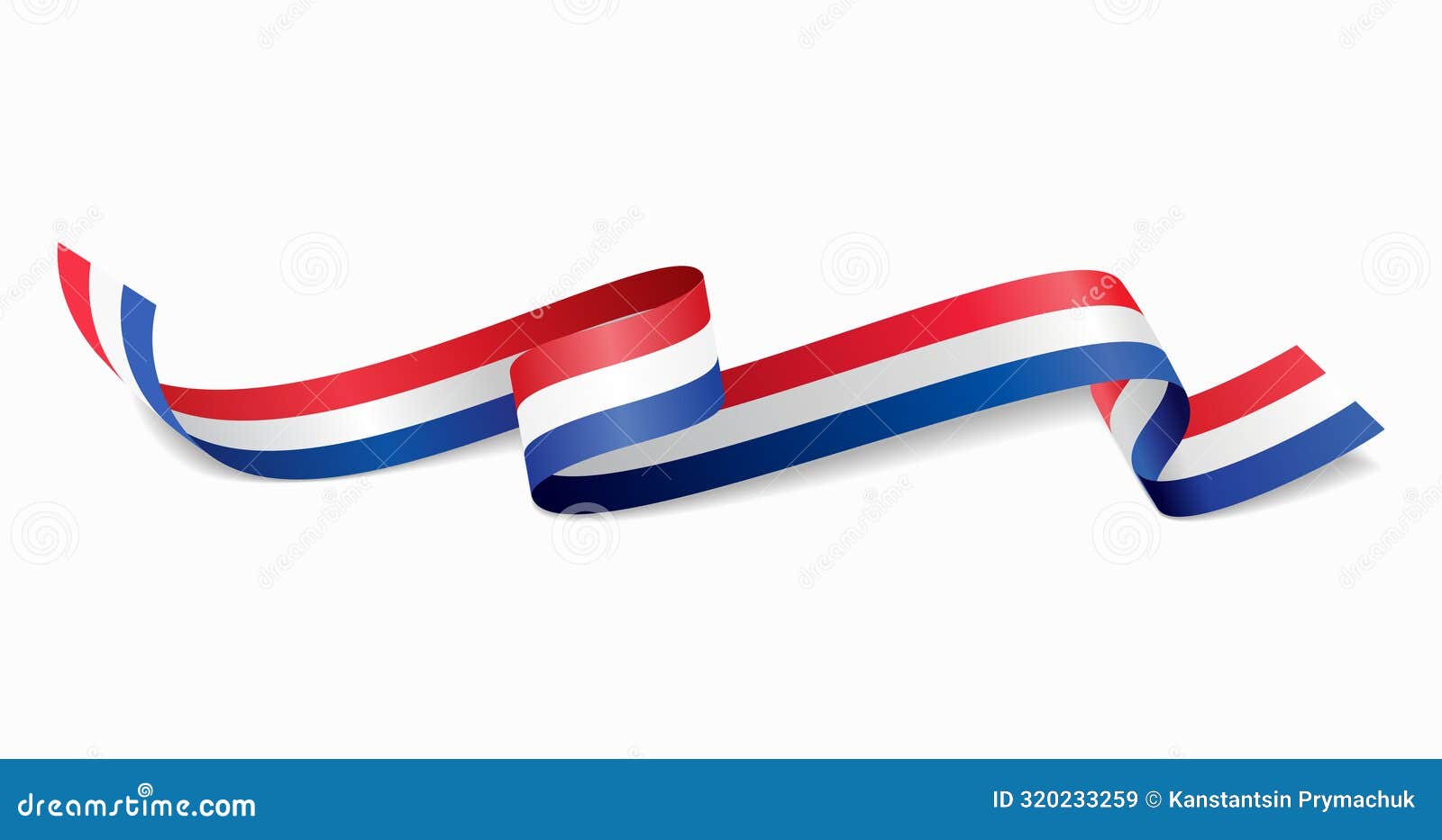 Dutch Flag Wavy Abstract Background. Vector Illustration. Stock Vector ...