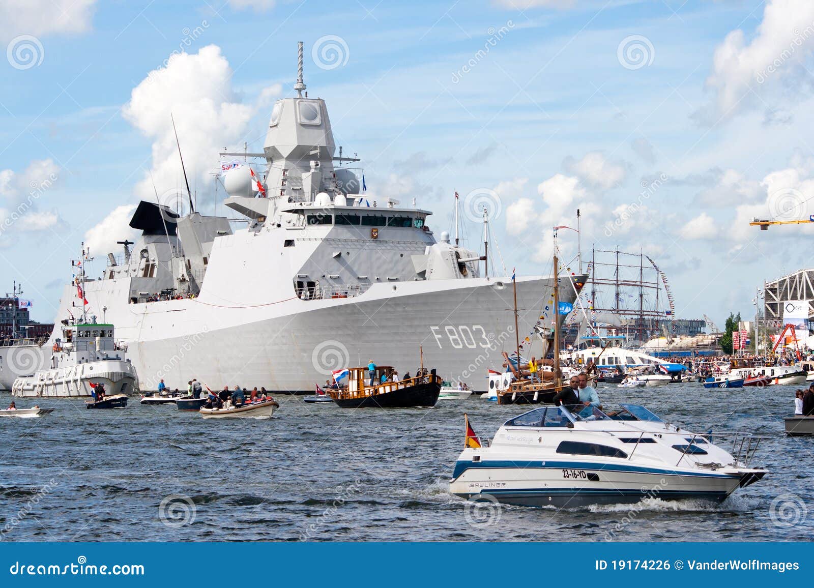 Dutch frigate editorial photo. Image of parade, blue - 19174226