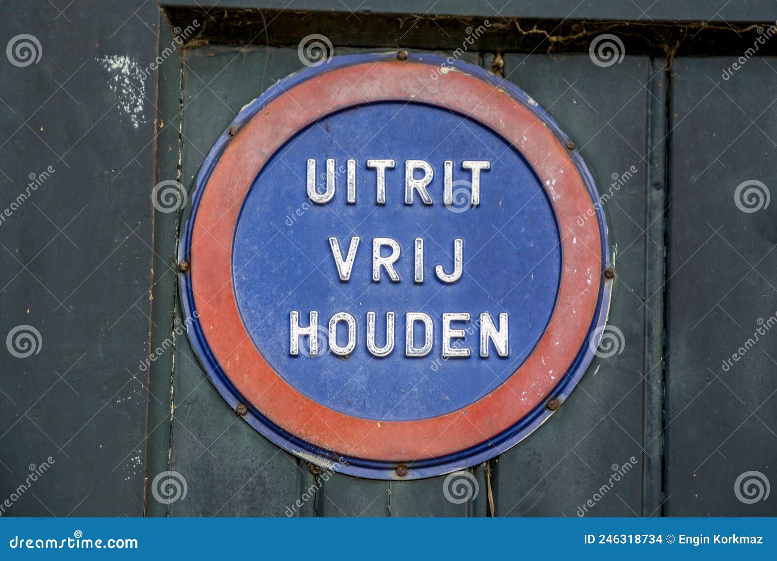 Door With Warning Sign Royalty-Free Stock Photography | CartoonDealer ...