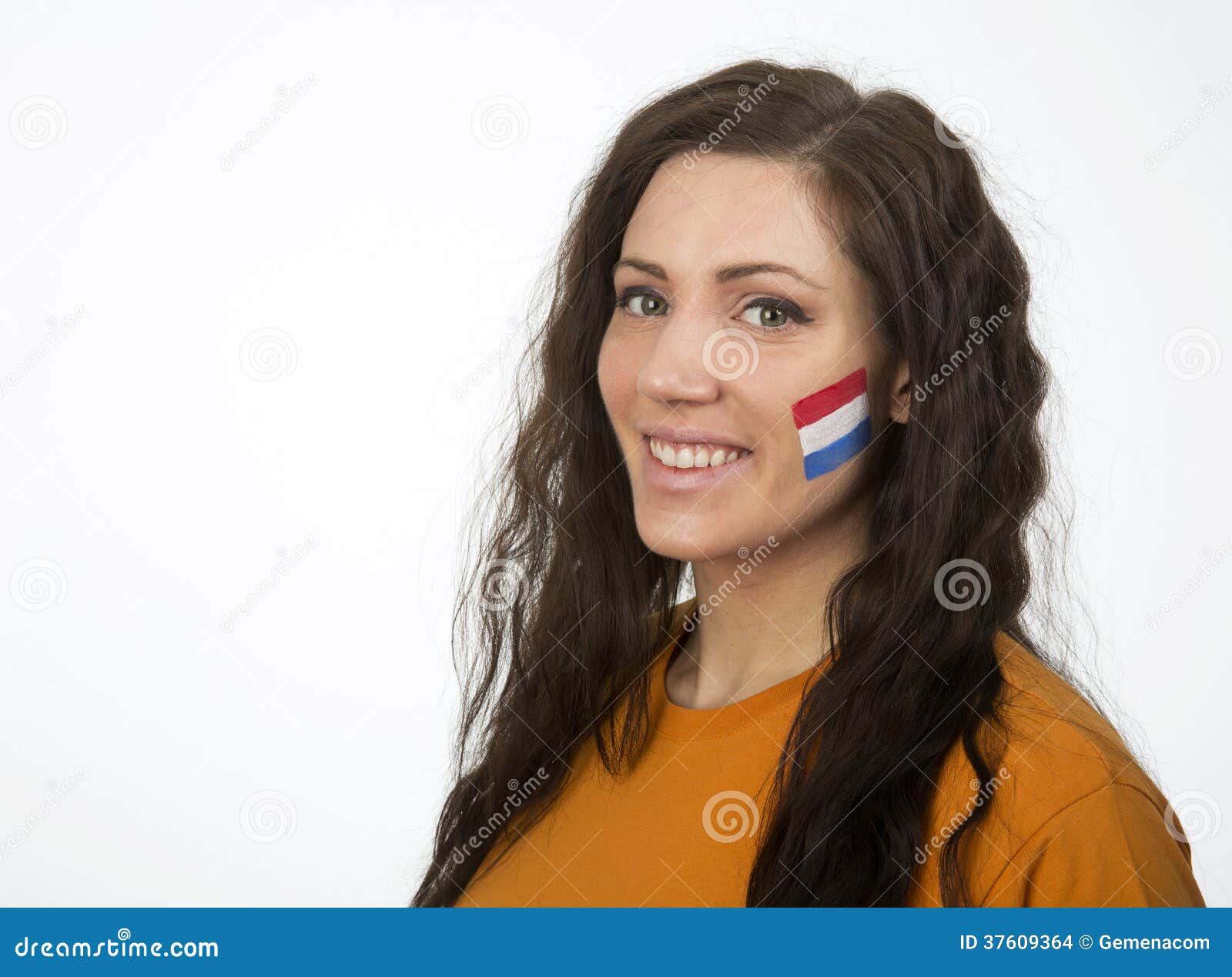 Dutch Girl stock photo. Image of portrait, supporter - 37609364