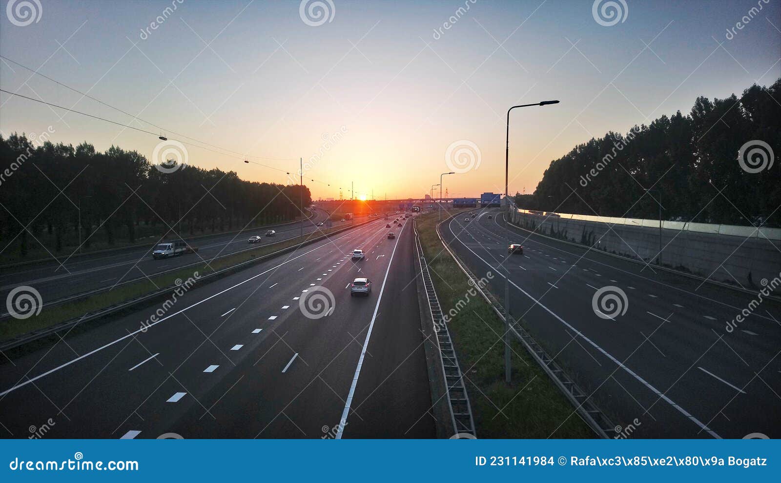 Dutch Highway Exit Sign With Tourist Directions Royalty-Free Stock ...