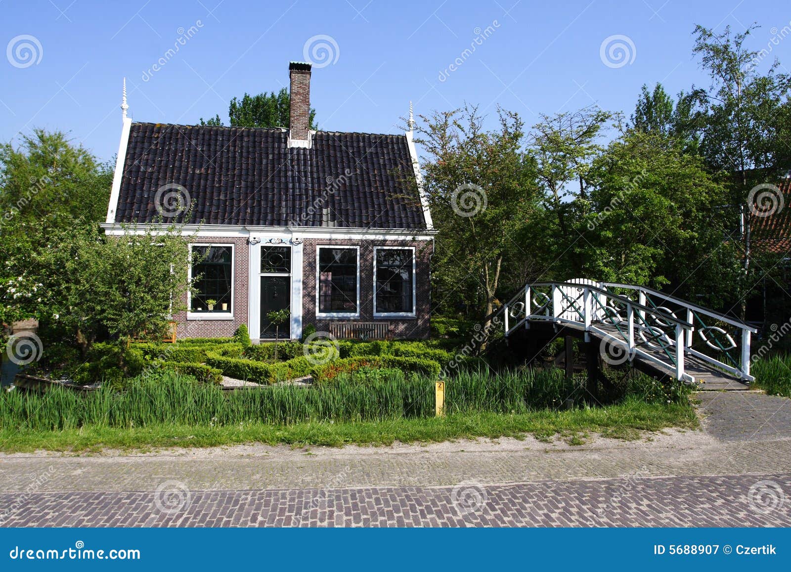 Dutch house stock image. Image of aged, historical, scenery - 5688907
