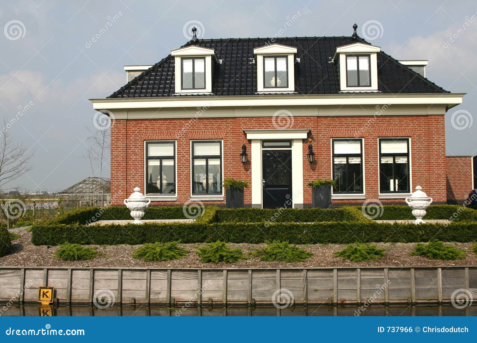 Dutch house stock photo. Image of road, farm, town, village - 737966