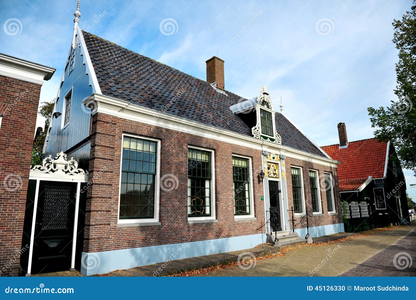 Dutch House Front stock photo. Image of craftsmanship - 45126330