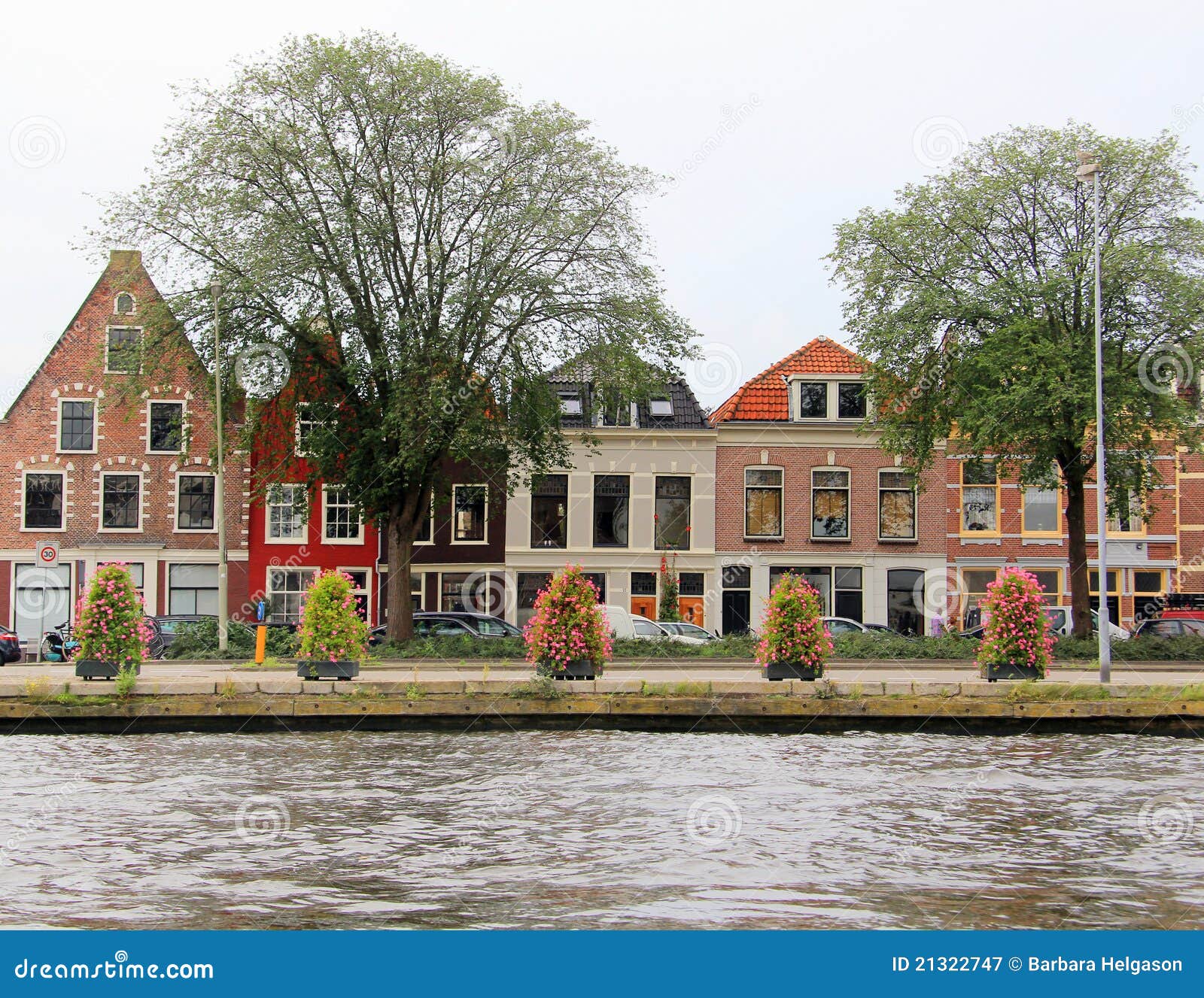 Dutch houses stock image. Image of water, europe, haarlem - 21322747
