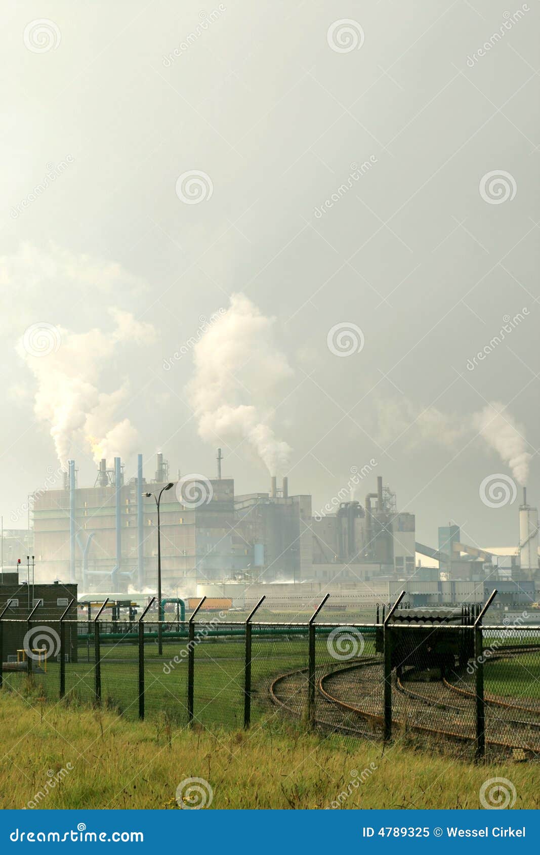 Dutch industrial area stock image. Image of factories - 4789325