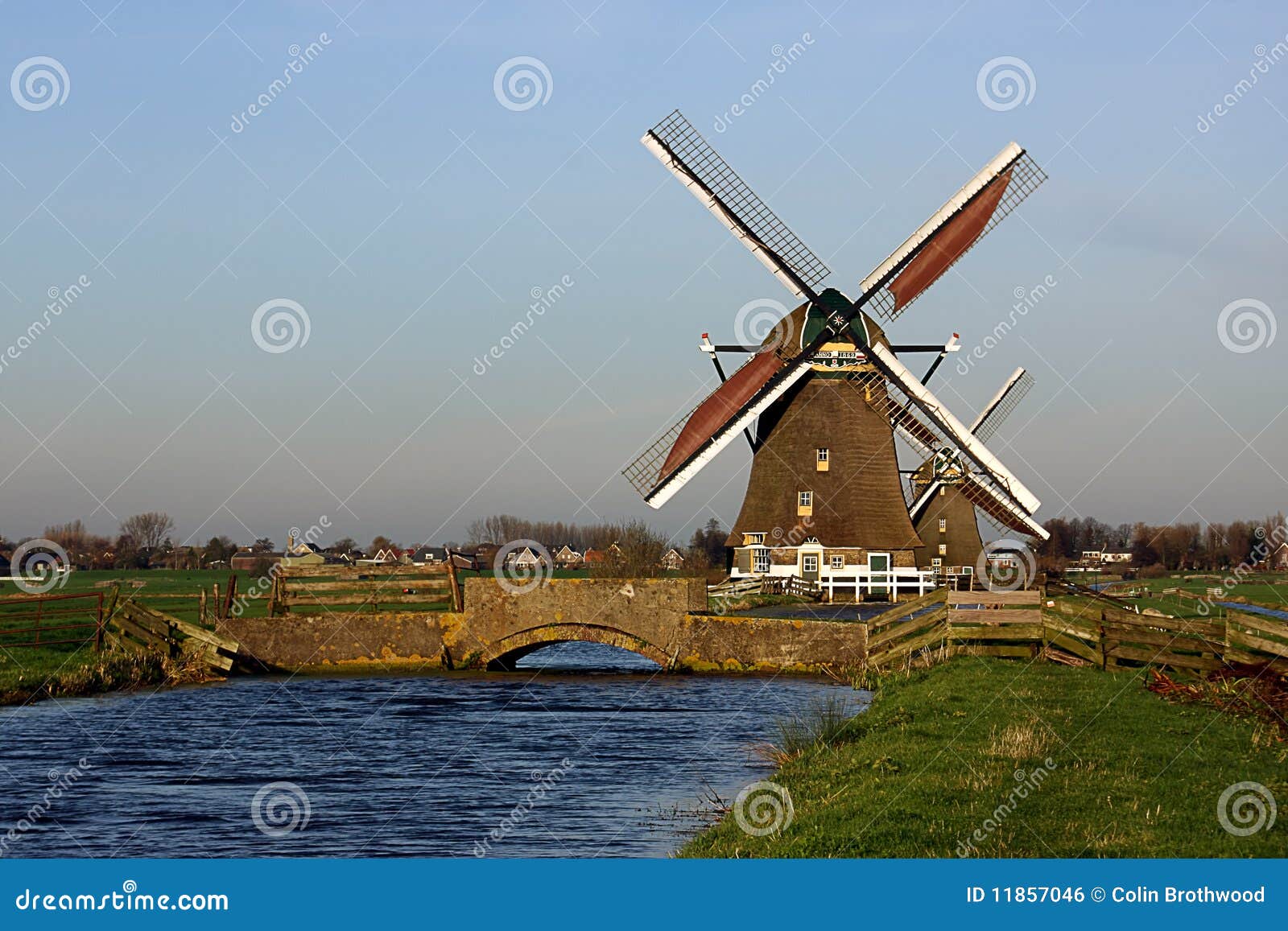Dutch Landscape stock photo. Image of nature, cloud, field - 11857046