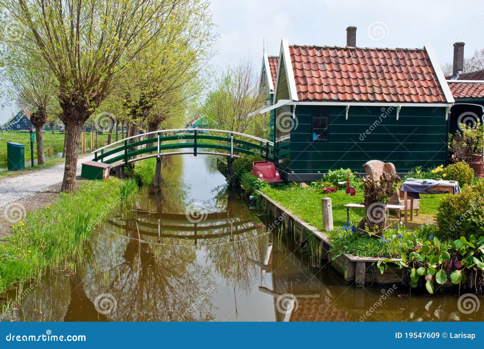 Dutch landscape . stock image. Image of buildings, dutch - 19547609