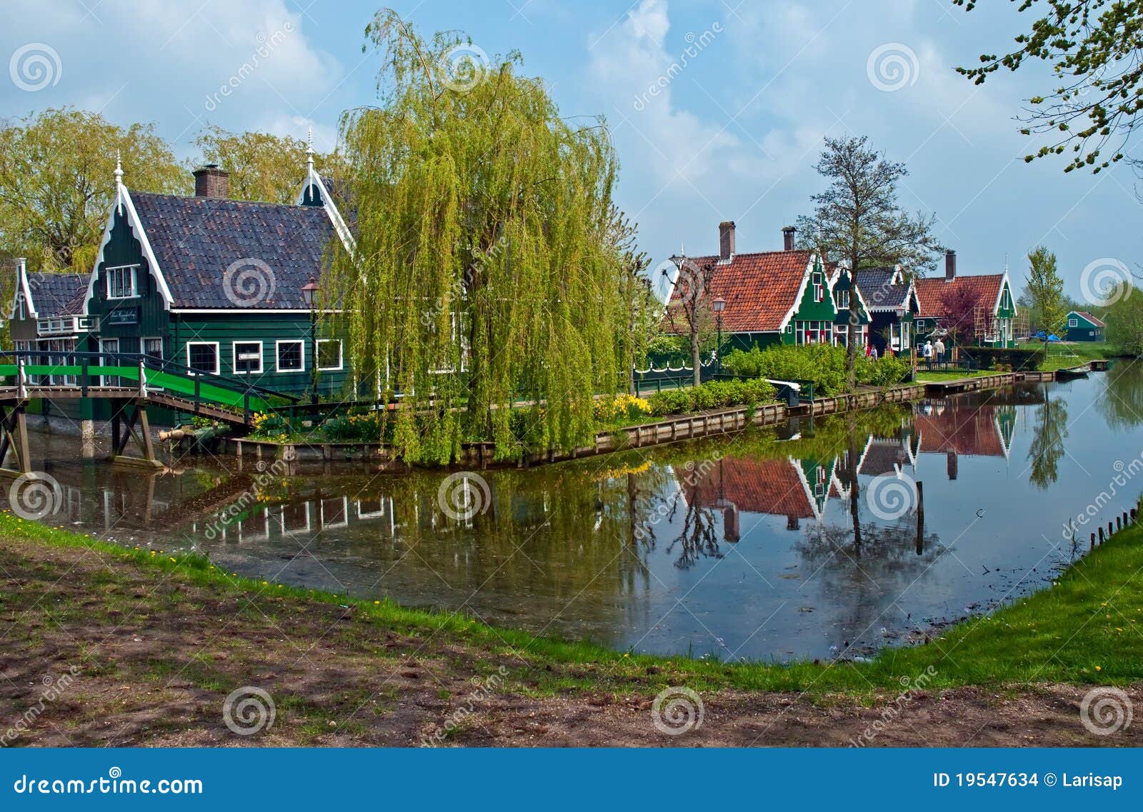 Dutch landscape . stock photo. Image of grass, sale, residential - 19547634