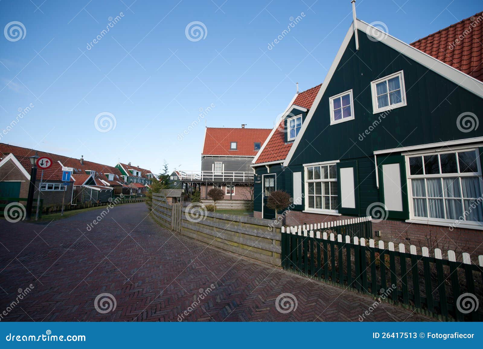 Dutch Landscape stock image. Image of houses, home, amsterdam - 26417513