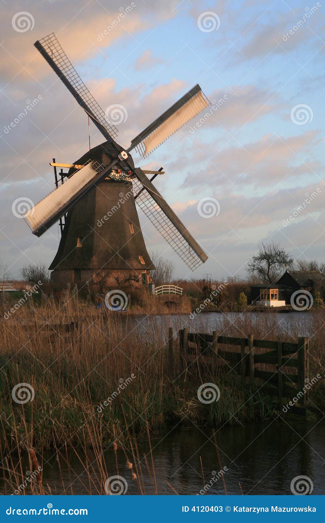 Dutch landscape stock image. Image of lekkerland, dutch - 4120403