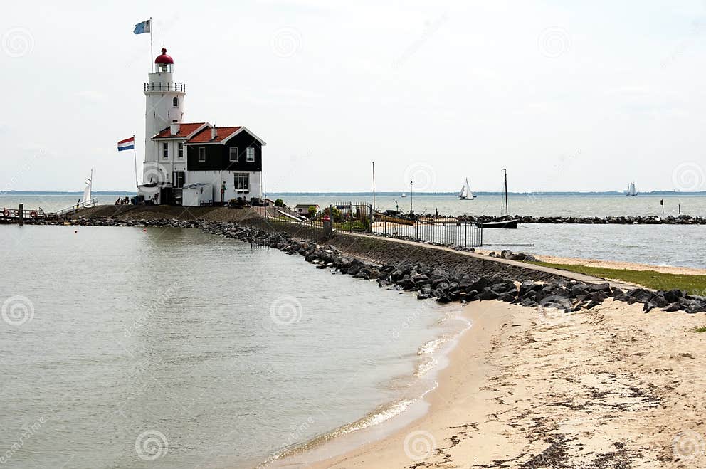 Dutch lighthouse stock image. Image of panorama, scenery - 14668097