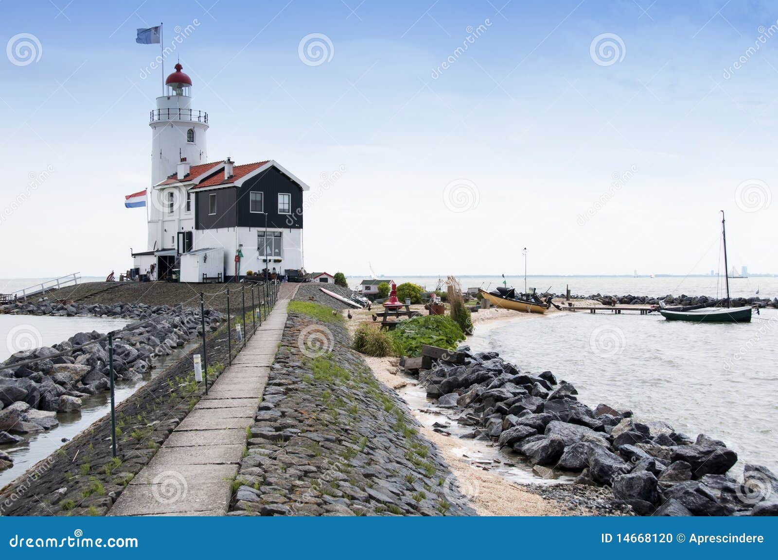 Dutch lighthouse stock photo. Image of summer, coast - 14668120