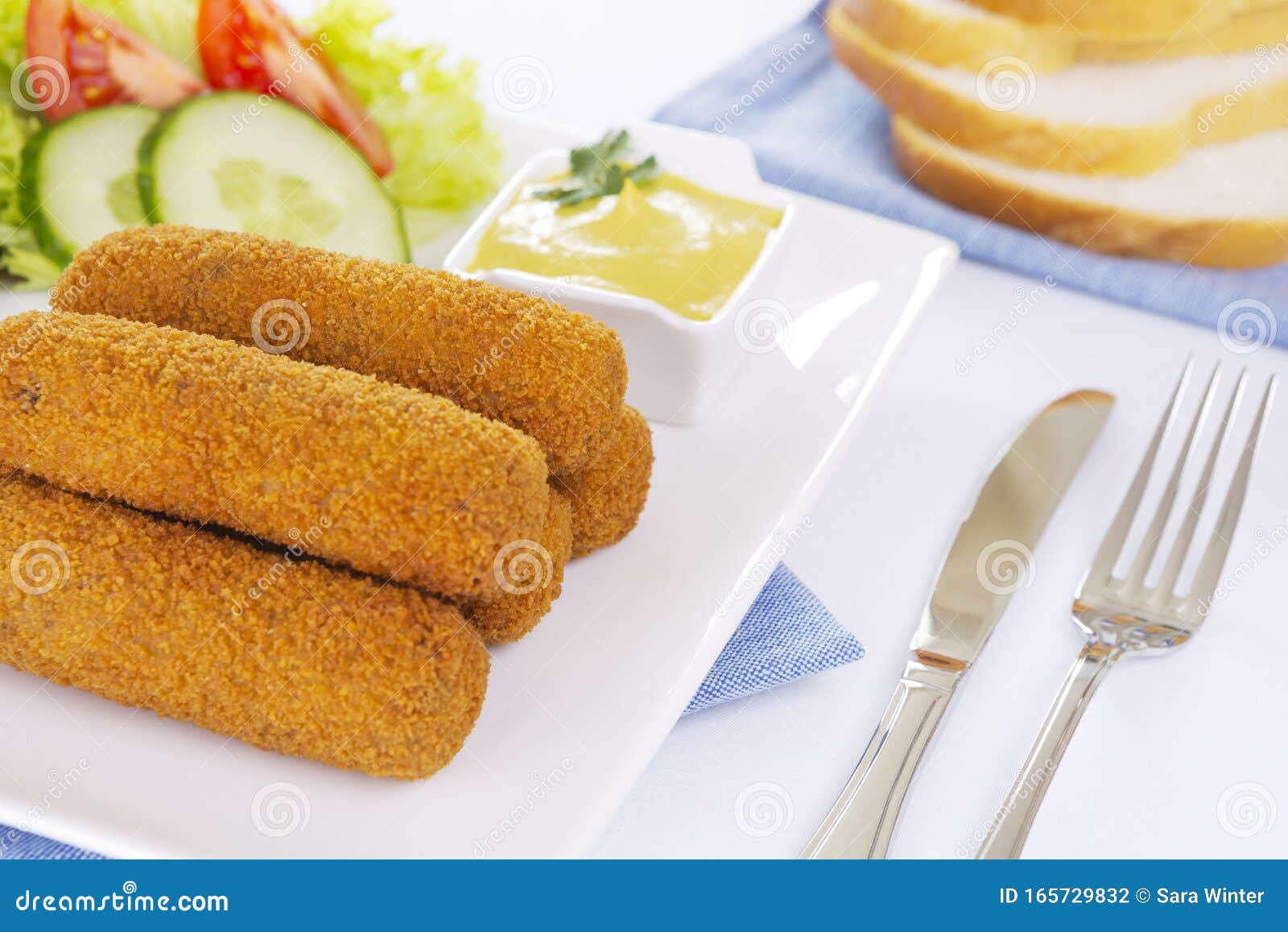 Dutch Meat Croquettes Kroket Stock Photos - Free & Royalty-Free Stock ...