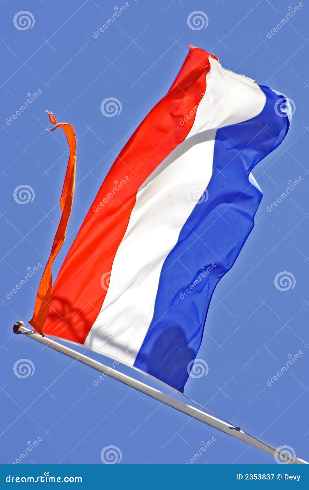 Dutch national flag stock image. Image of festivity, dutch - 2353837