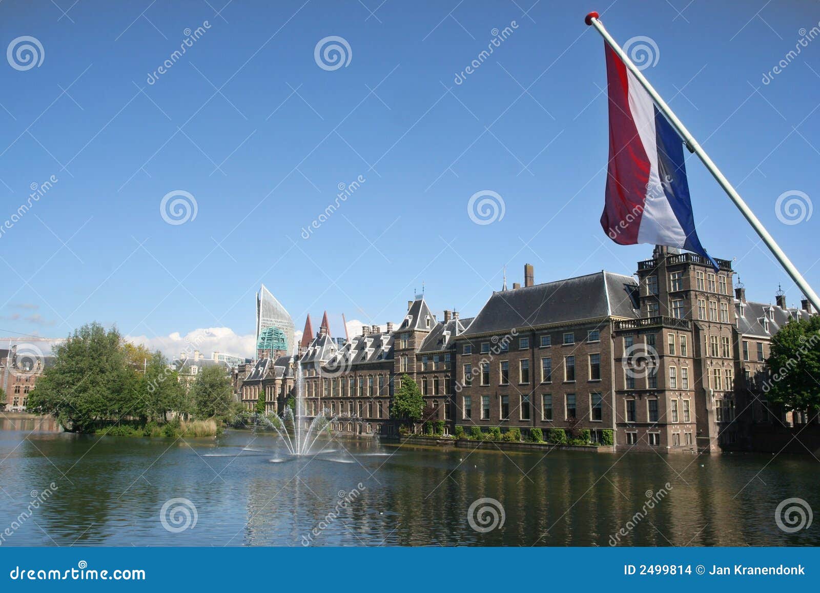 Dutch Parliament stock photo. Image of hofvijver, dutch - 2499814