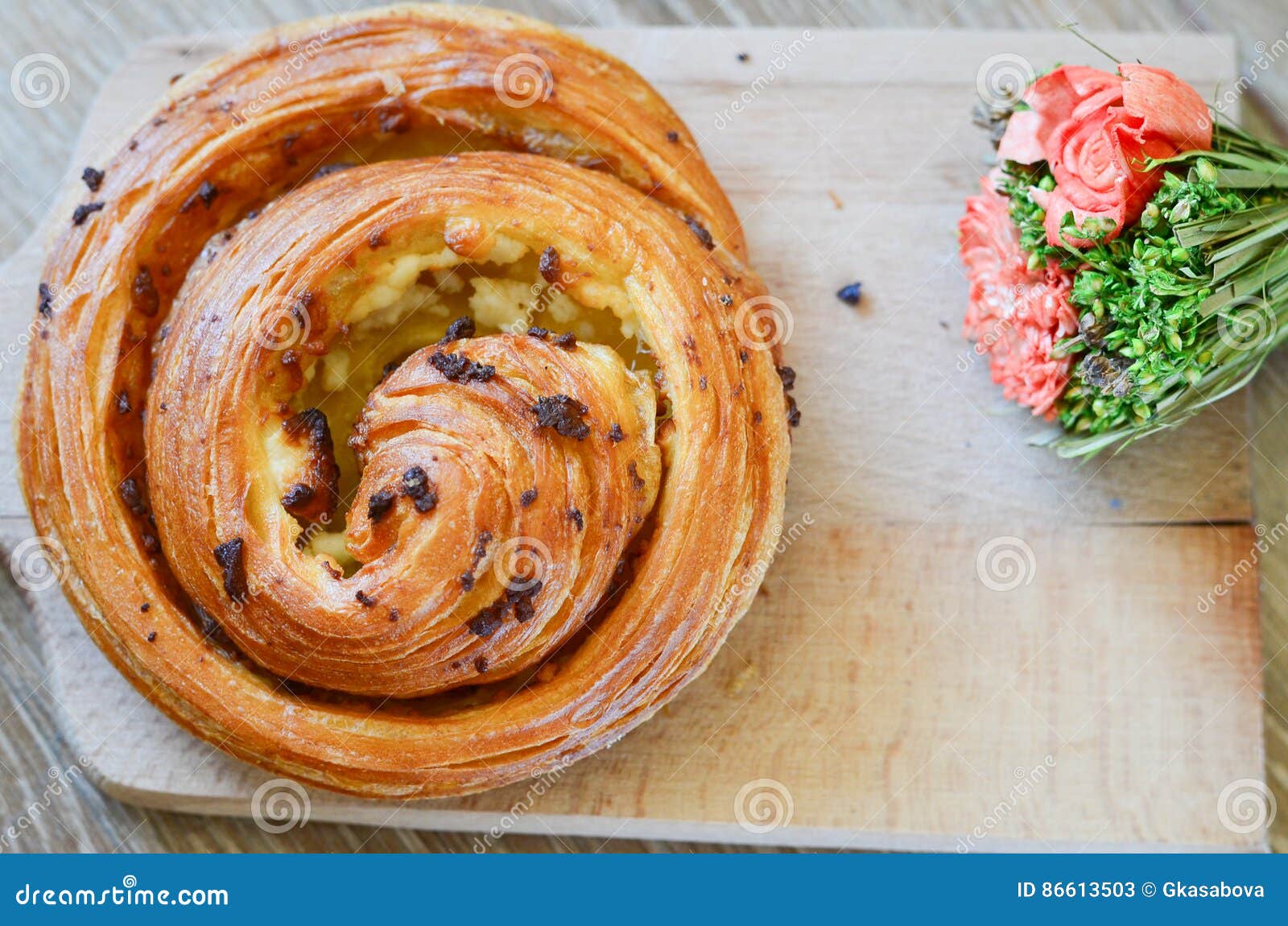 Dutch pastry stock image. Image of croissant, bischuit - 86613503