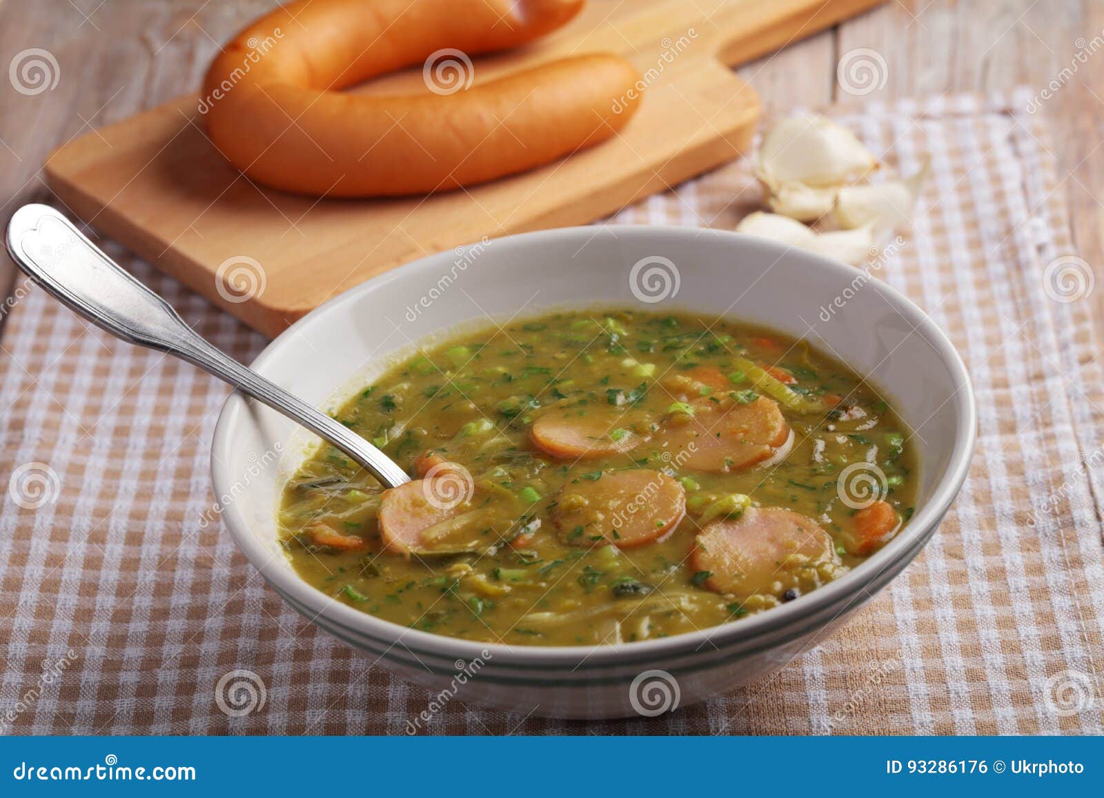 Dutch pea soup snert stock photo. Image of copy, green - 93286176