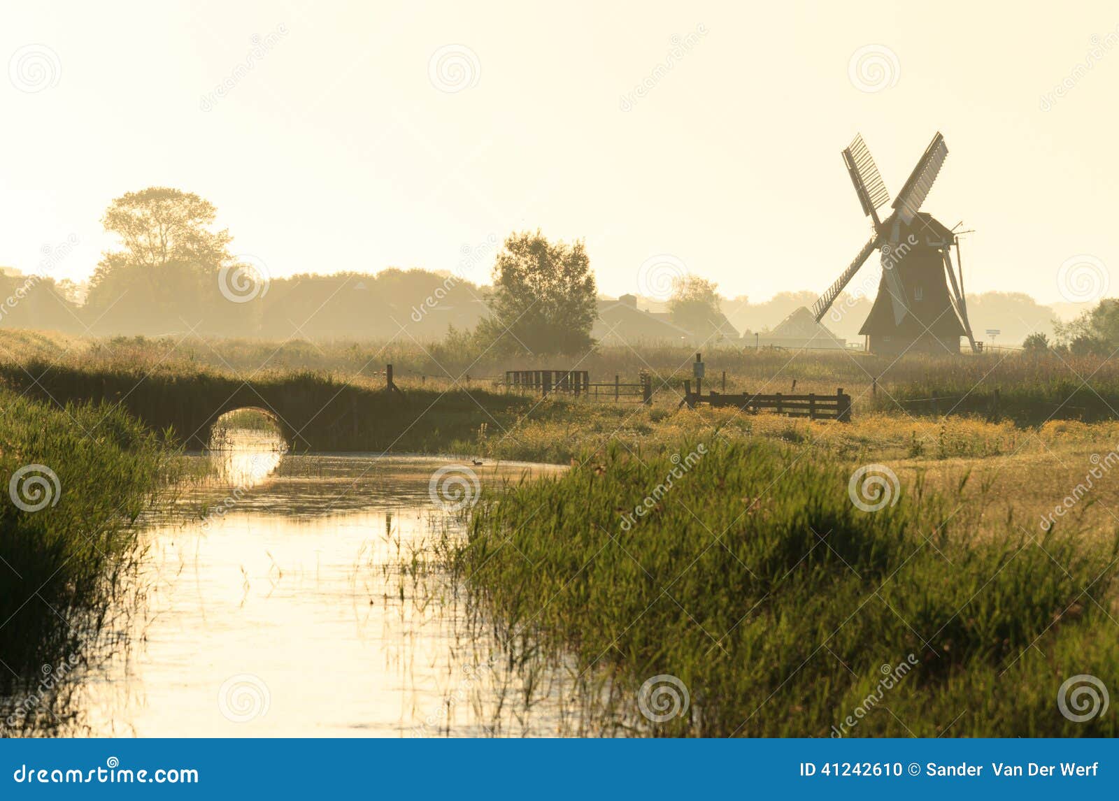 Dutch polder stock photo. Image of weather, culvert, countryside - 41242610