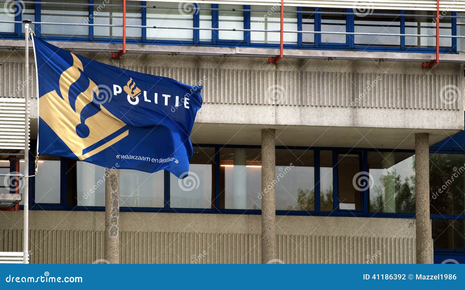 Dutch Police Flag stock photo. Image of station, building - 41186392