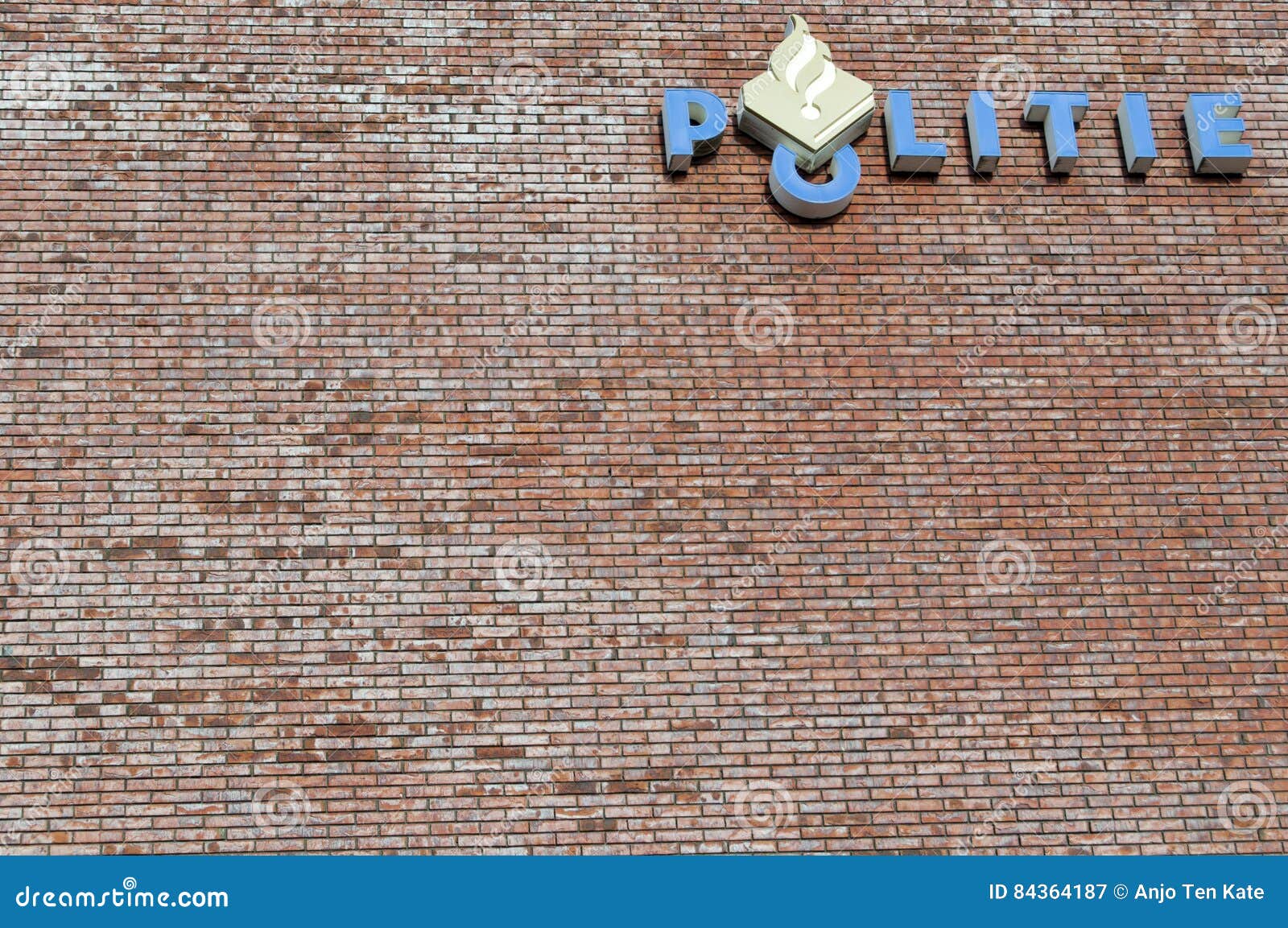 Dutch Police sign editorial photography. Image of yellow - 84364187