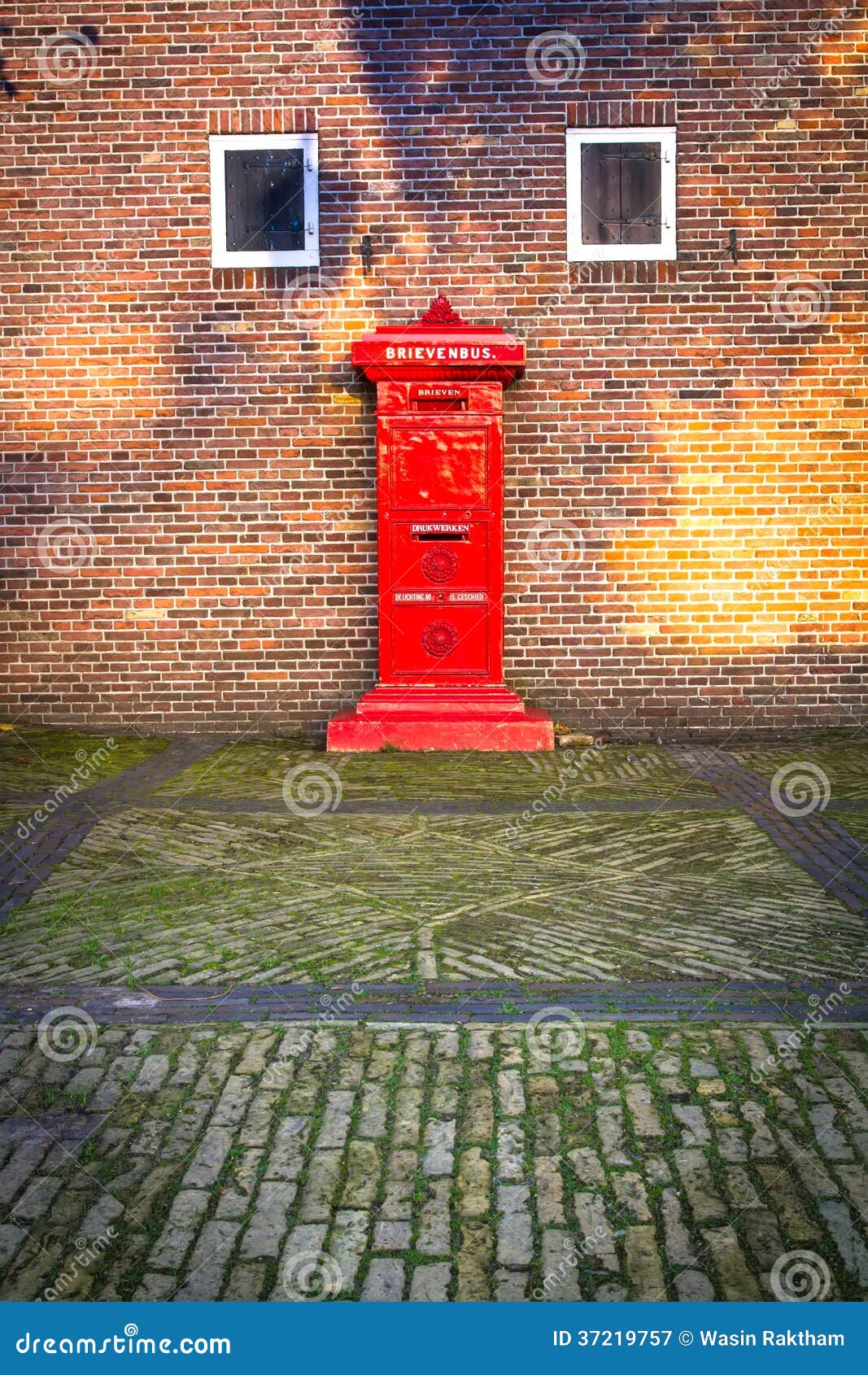 Dutch Red Mail Box stock image. Image of postman, outgoing - 37219757