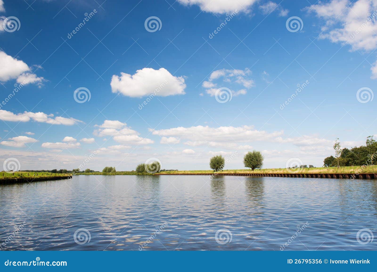 Dutch river the Eem stock photo. Image of holland, bank - 26795356