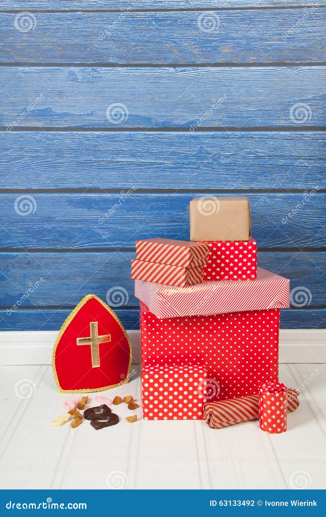 Dutch Sinterklaas gifts stock photo. Image of background - 63133492