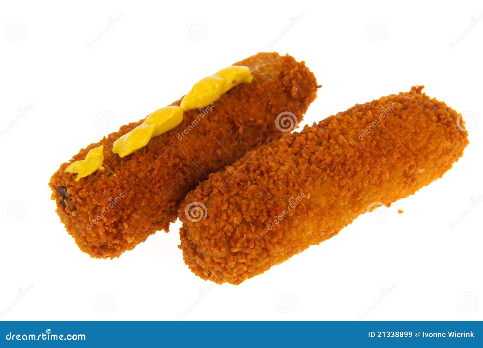 Dutch snack kroket stock image. Image of mustard, baked - 21338899