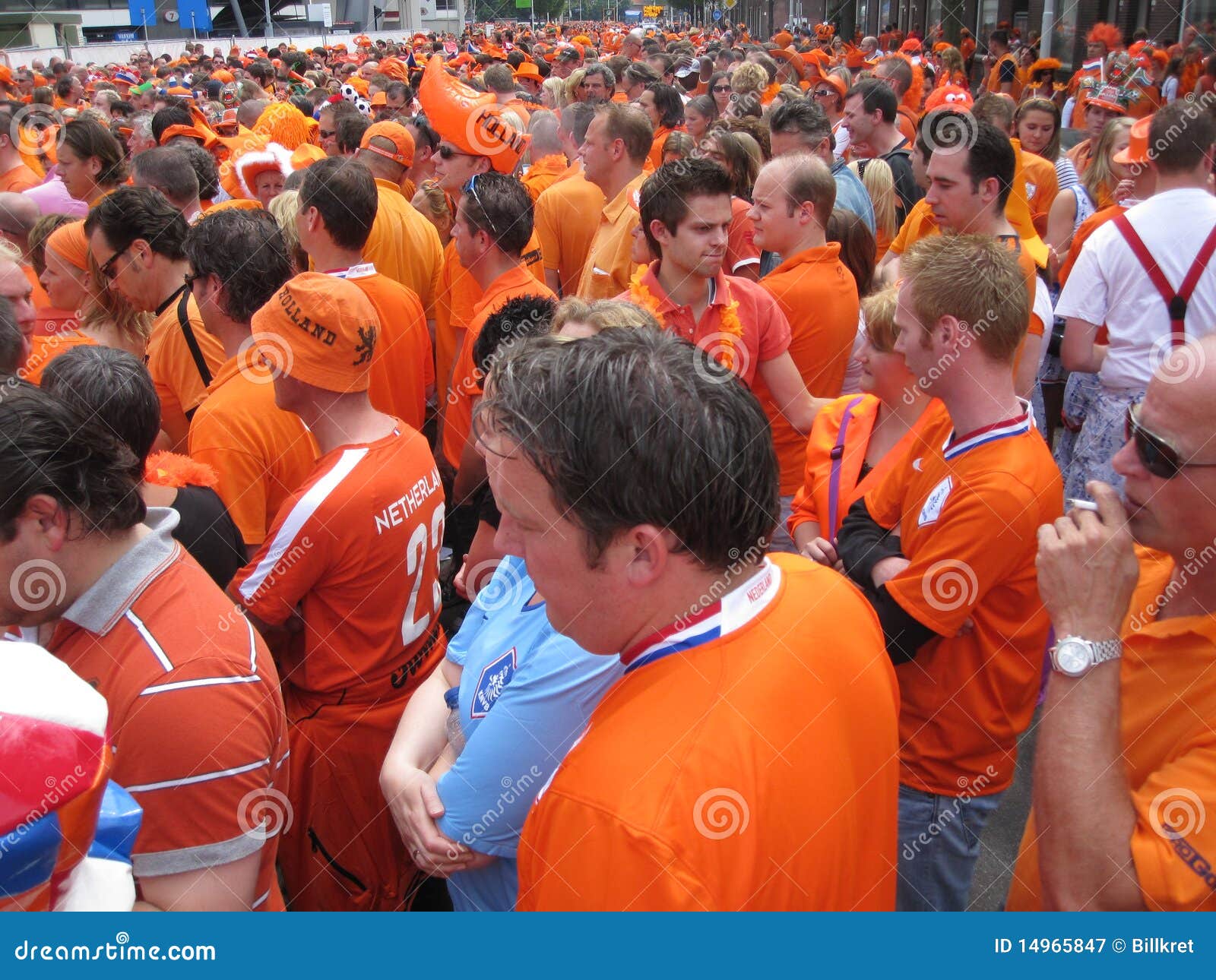 Dutch Soccer Fans editorial photography. Image of group - 14965847