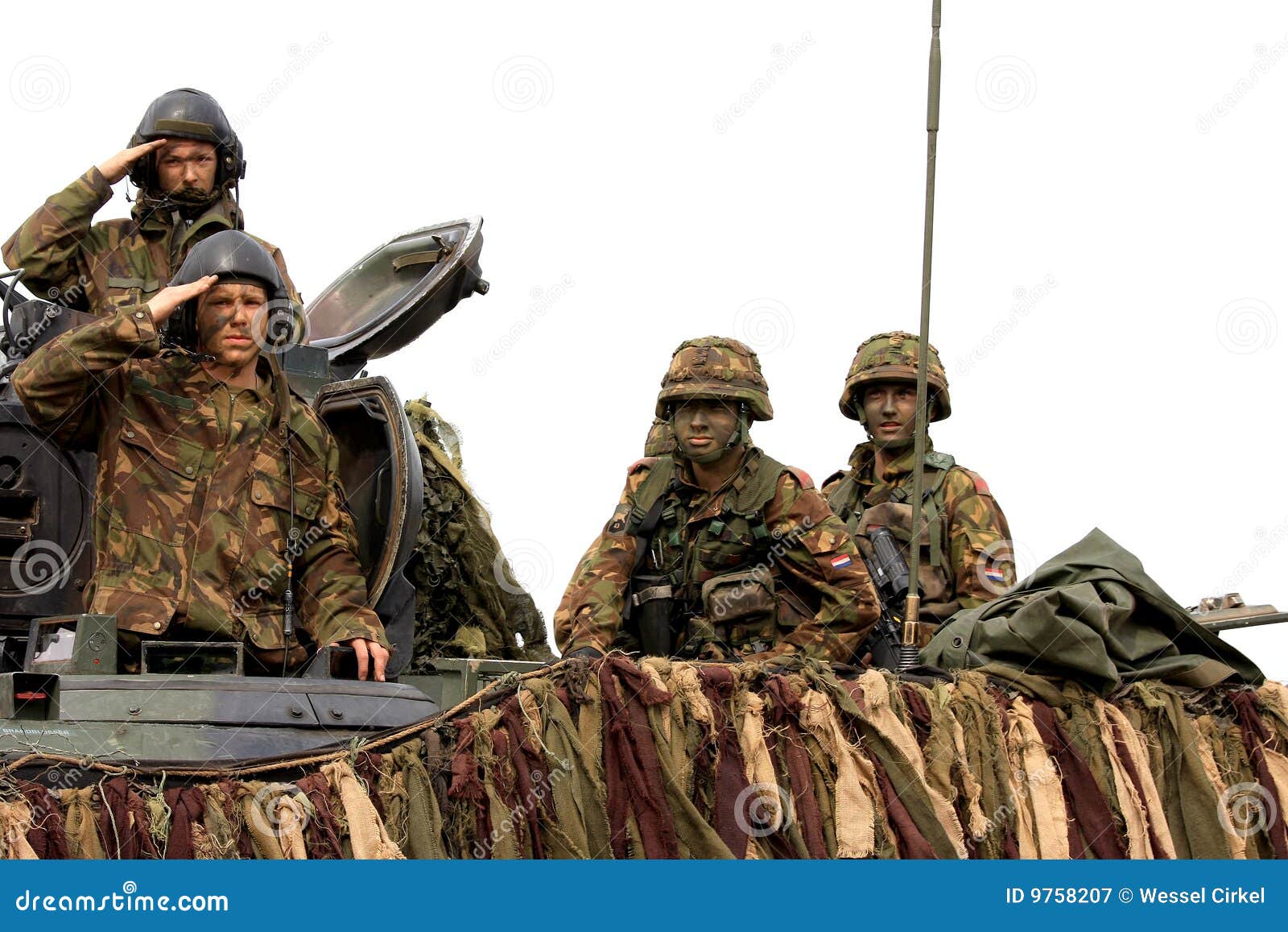 Dutch Soldiers upon a Battle Tank Editorial Photography - Image of ...