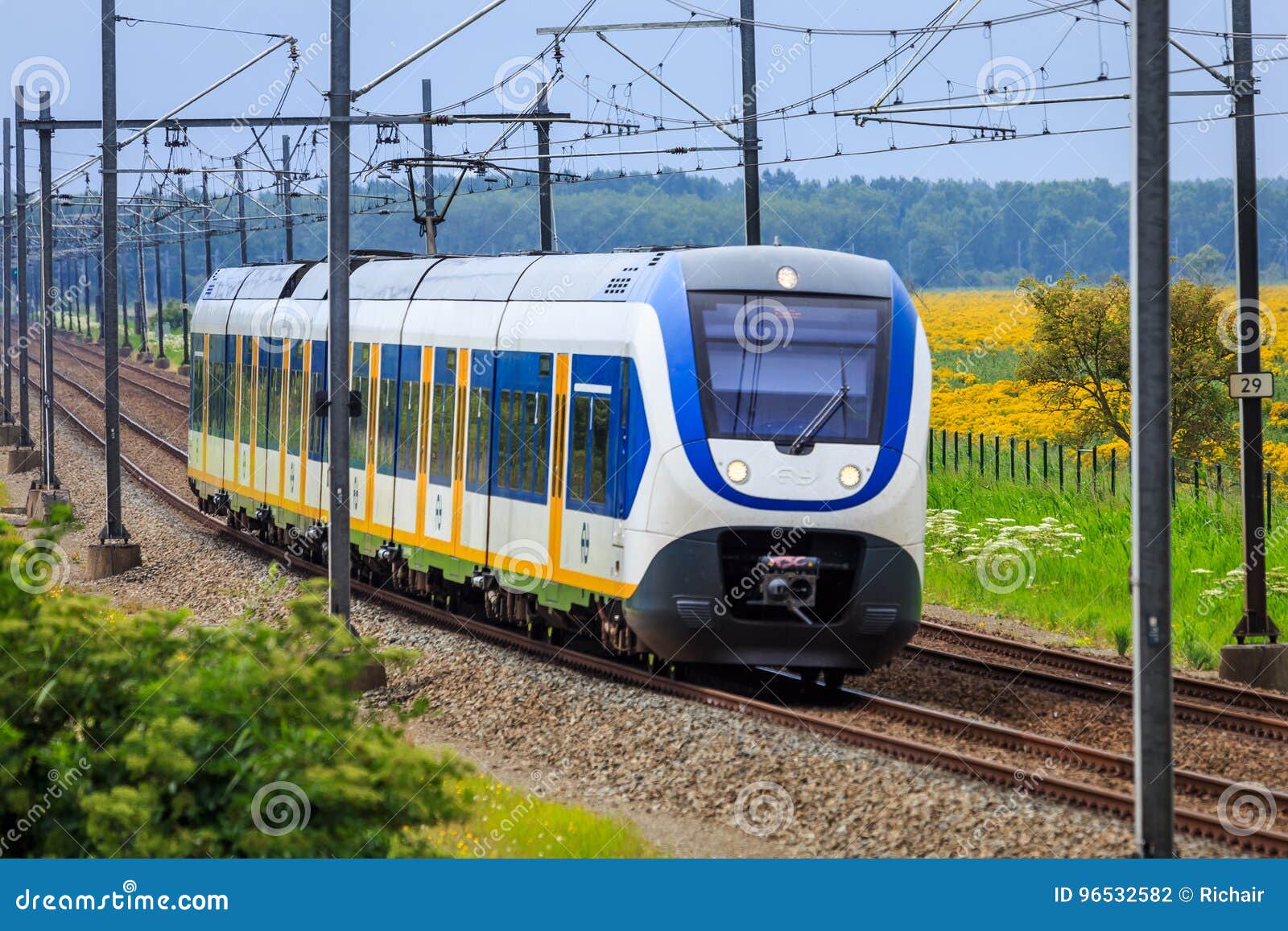 Dutch Sprinter Train Editorial Image | CartoonDealer.com #96532582