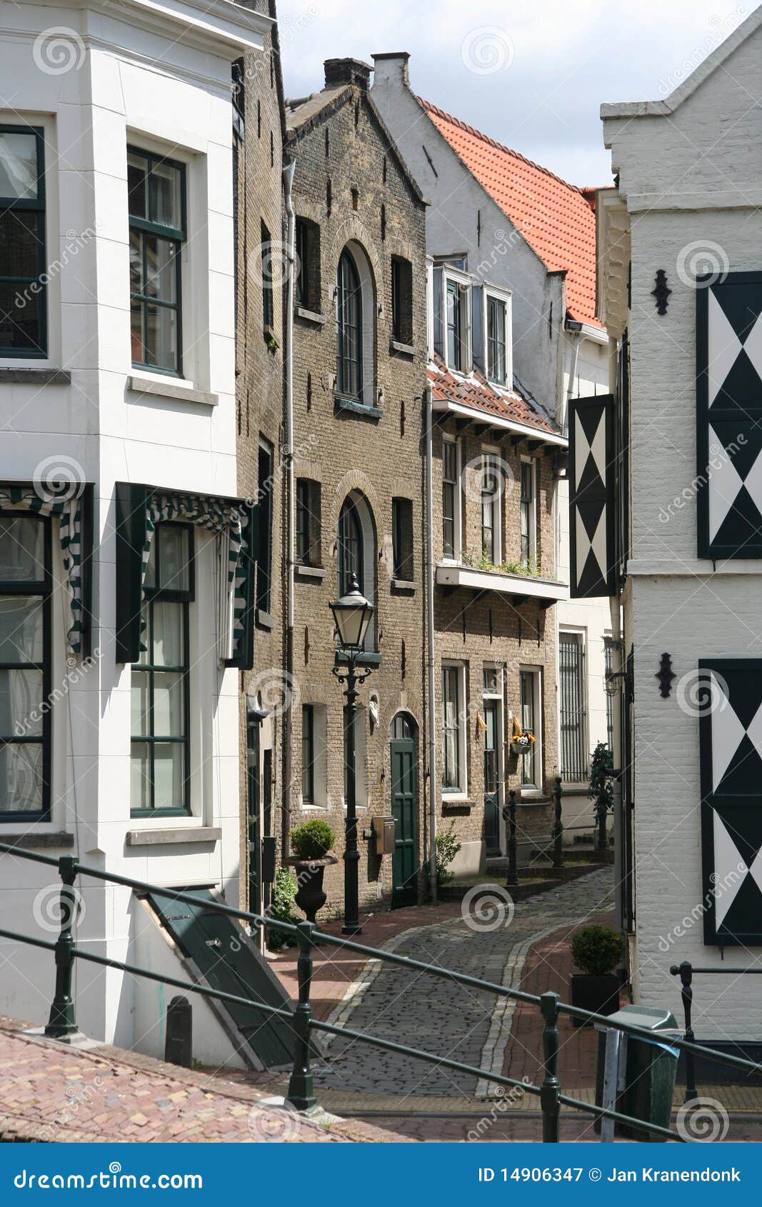 Dutch Street stock image. Image of canal, city, schiedam - 14906347