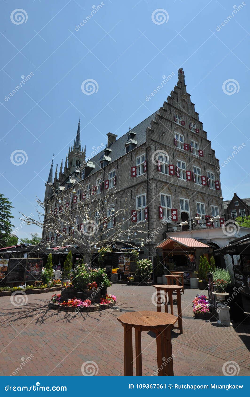 Dutch style church stock image. Image of dutch, city - 109367061