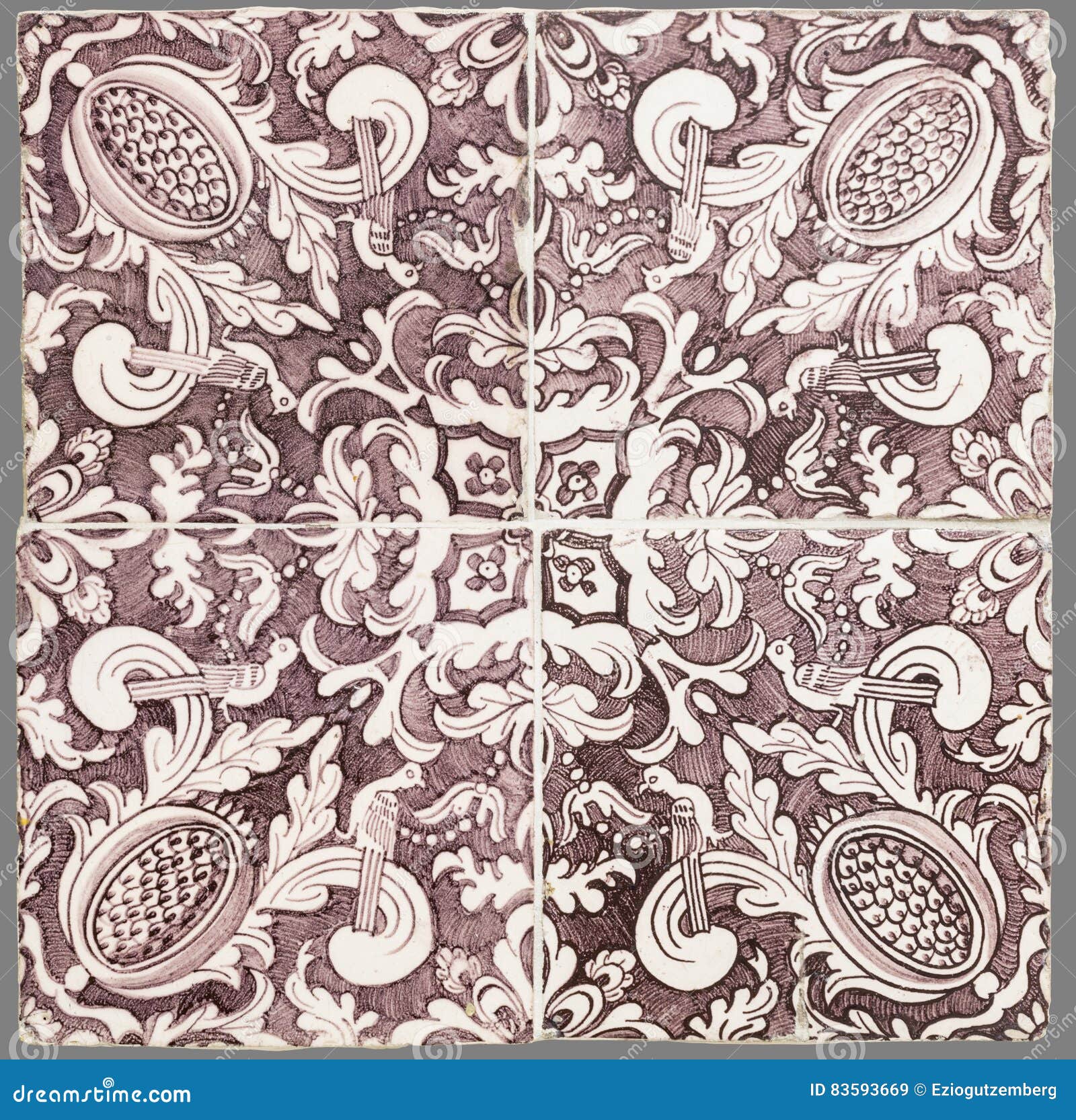 Dutch Tile from the 16th To the 18th Century Stock Image - Image of ...