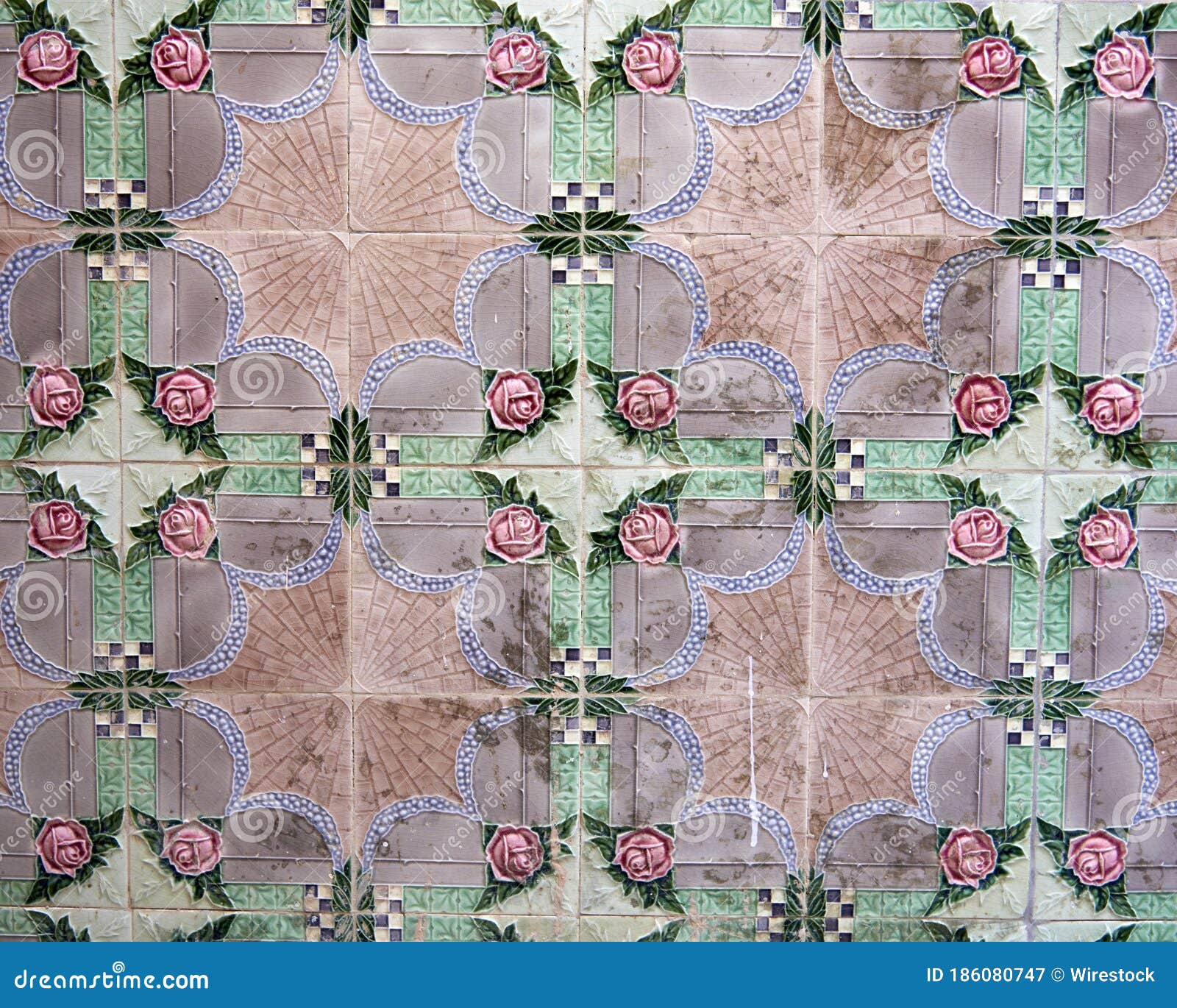 Dutch Tiles stock image. Image of pattern, tile, mosaic - 186080747